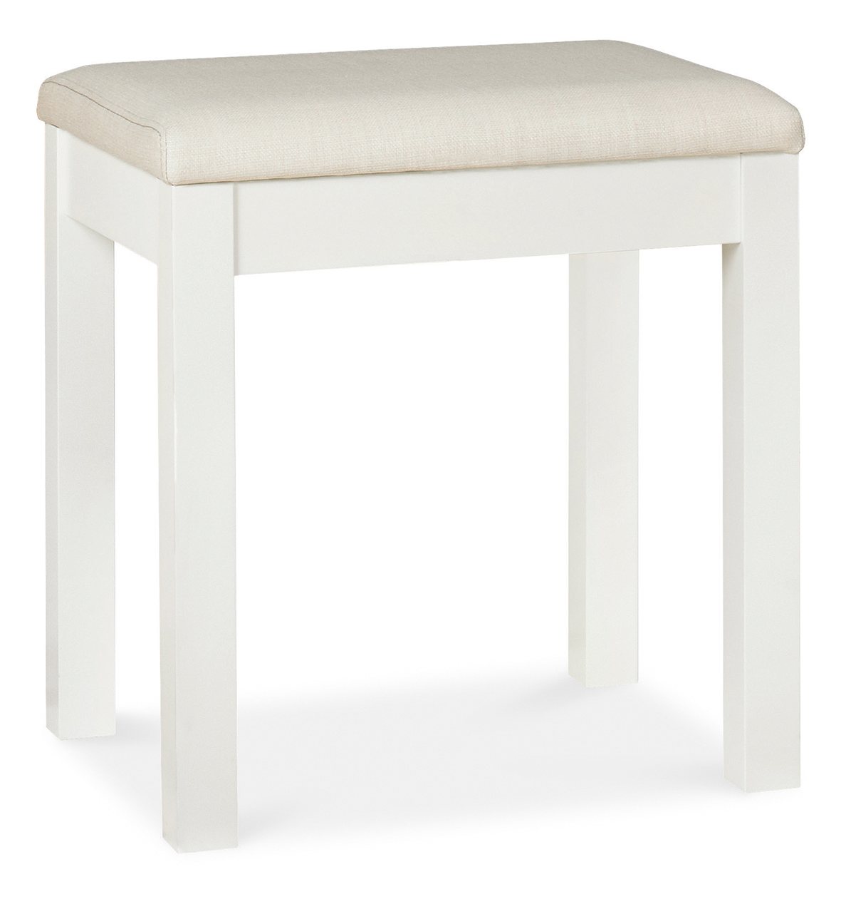 Atlanta Two Tone Stool | Sand Fabric | Bedroom Furniture - Bentley ...