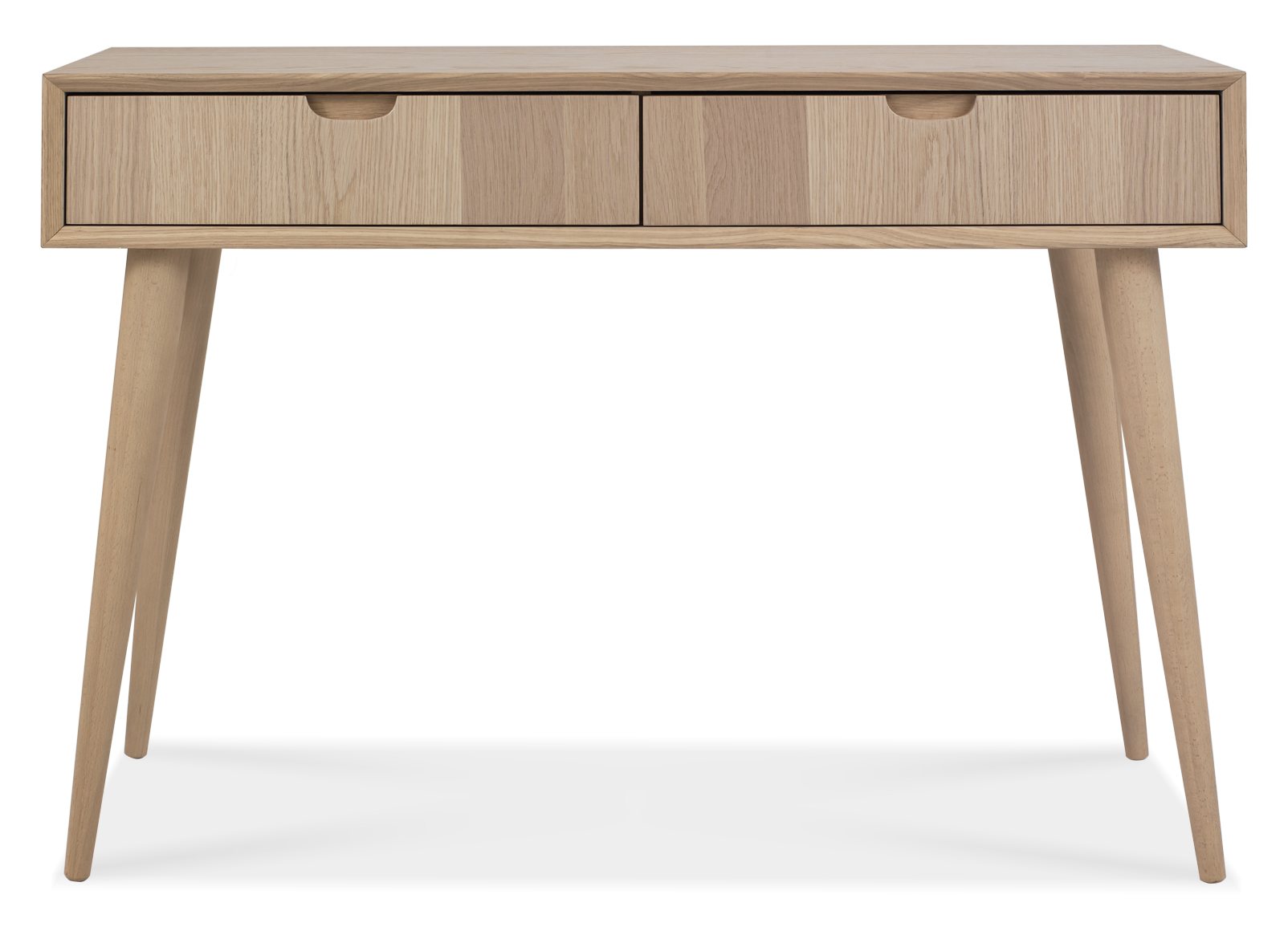 Dansk Scandi Oak Console Table With Drawers | Living Room - Bentley Designs