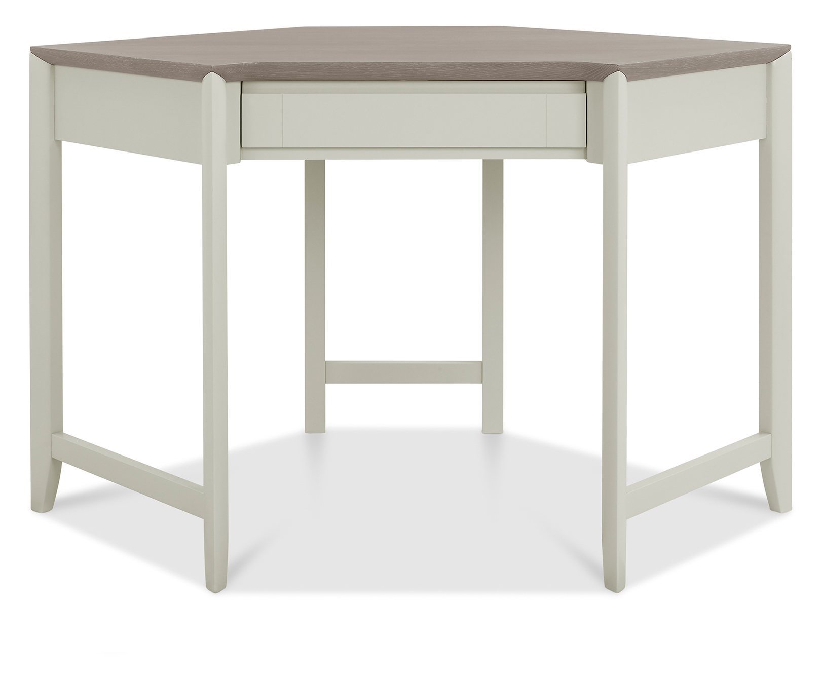 Bergen Grey Washed Oak & Soft Grey Corner Desk | Home Office - Bentley ...