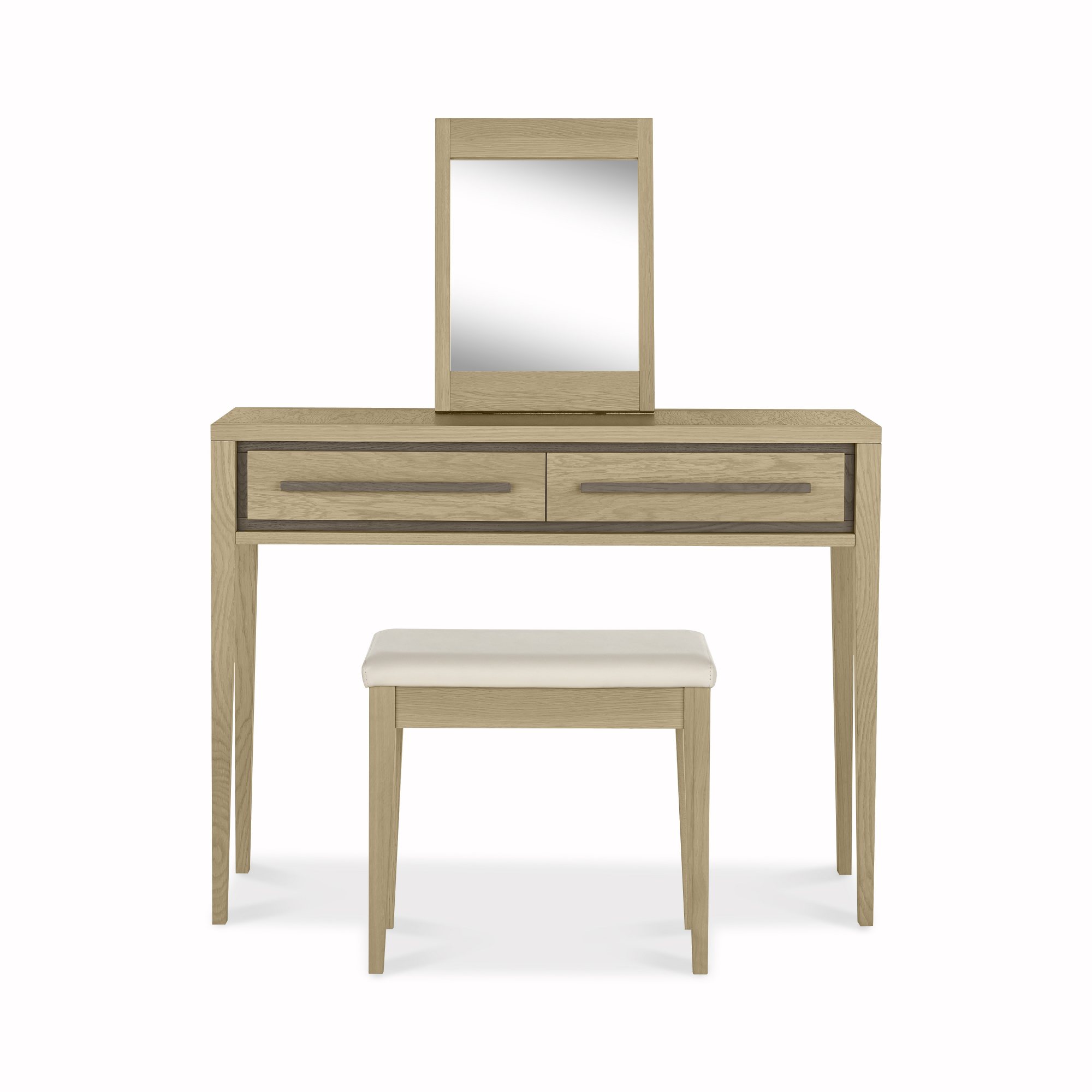 Rimini Aged Oak & Weathered Oak Dressing Table | Bedroom - Bentley Designs