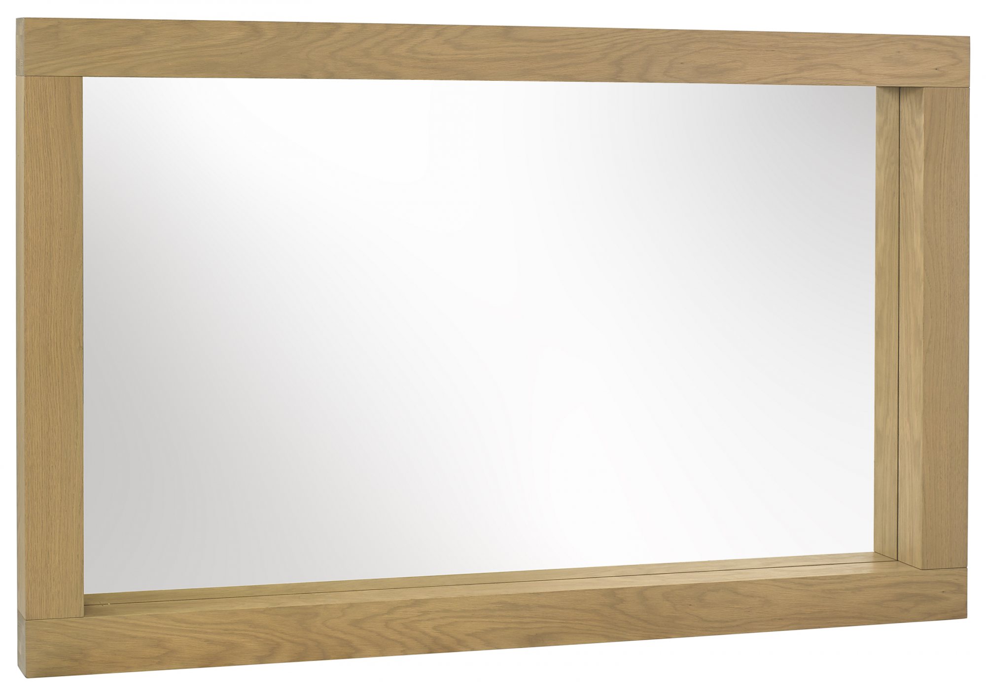 Turin Light Oak Landscape Mirror | Dining Furniture - Bentley Designs