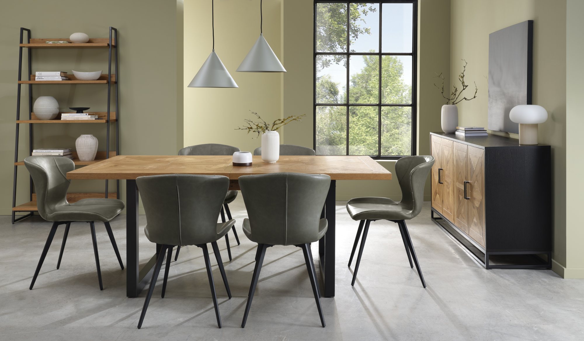 Indus Rustic Oak Dining Table | 6-8 Seater | Dining - Bentley Designs