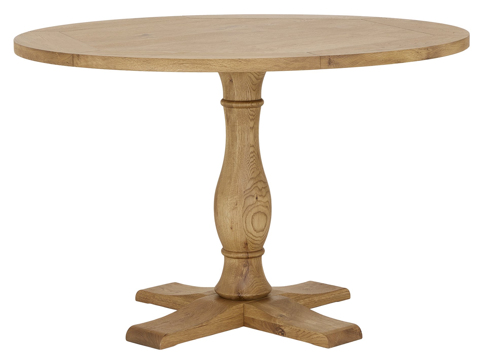 Signature Collection Westbury Rustic Oak Circular Table - Dining Tables ...