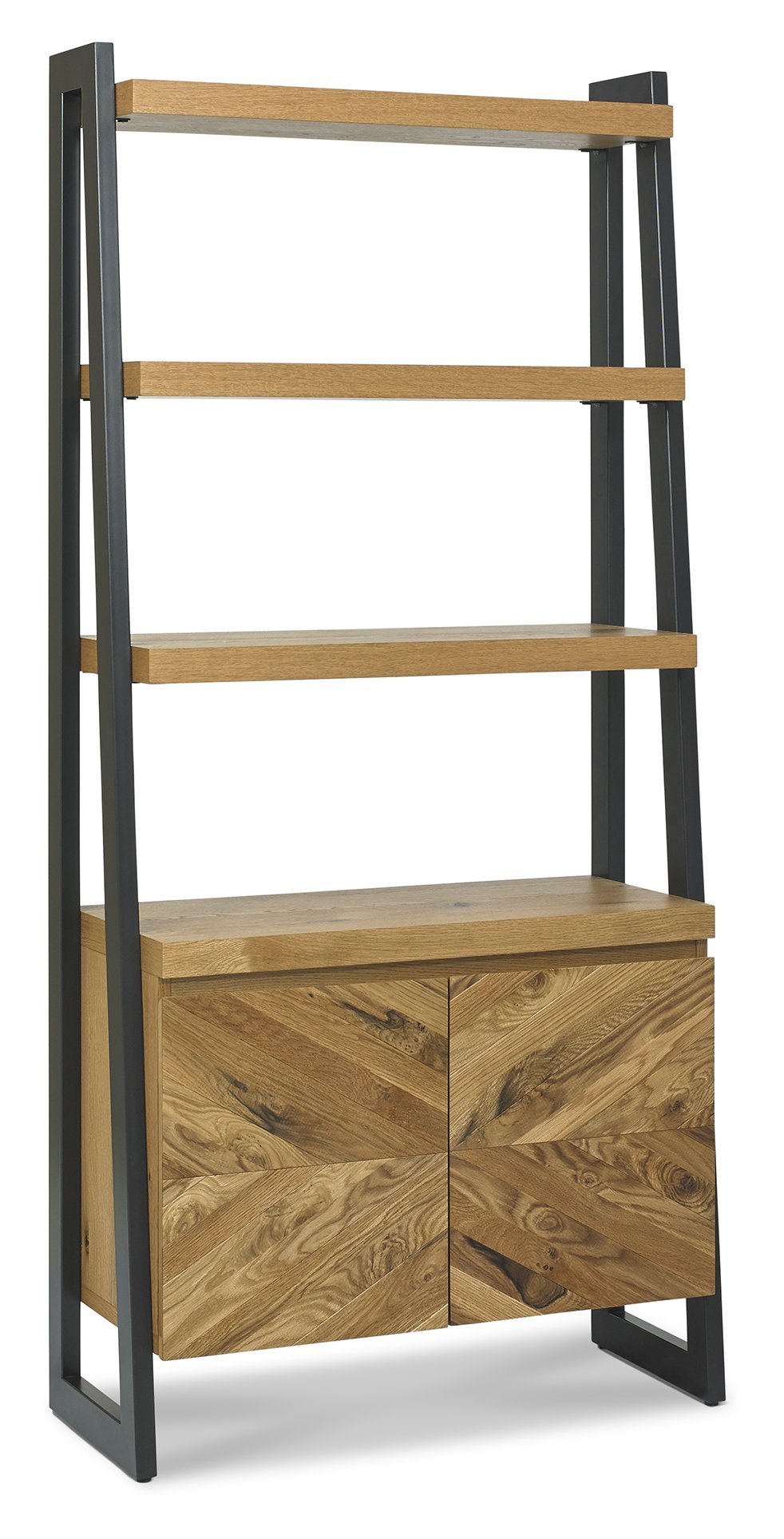Signature Collection Ellipse Rustic Oak Open Display Unit - Living Room ...