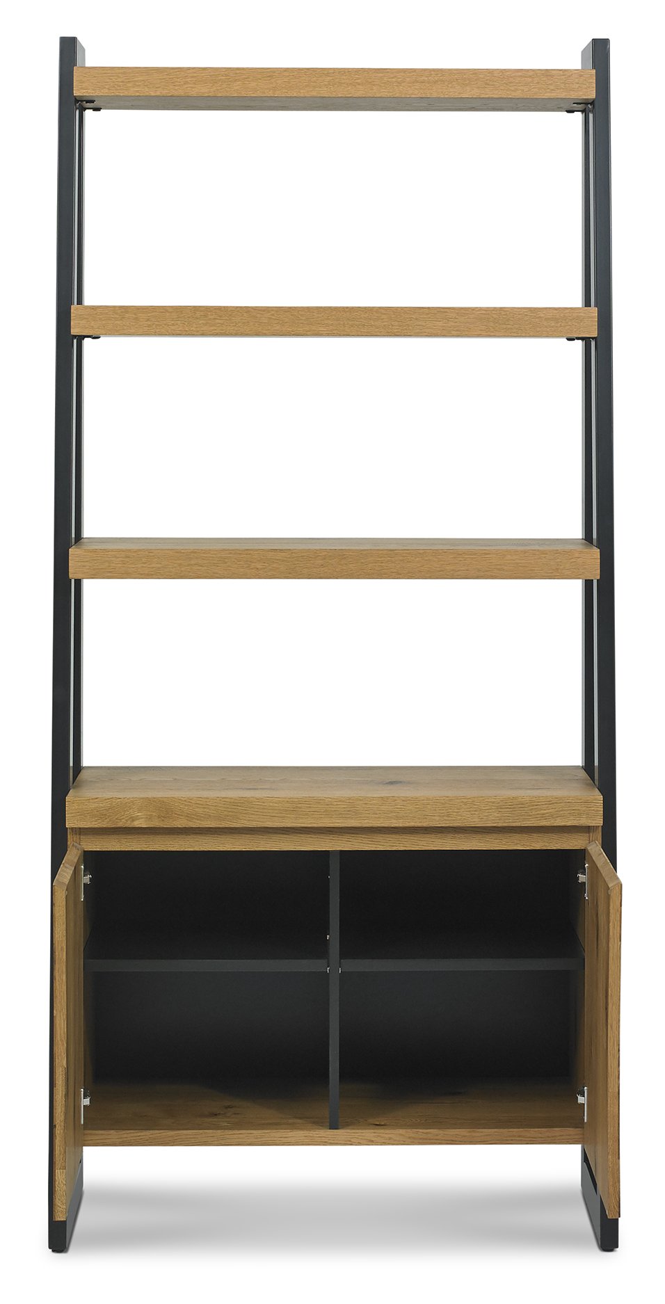 Signature Collection Ellipse Rustic Oak Open Display Unit - Living Room ...
