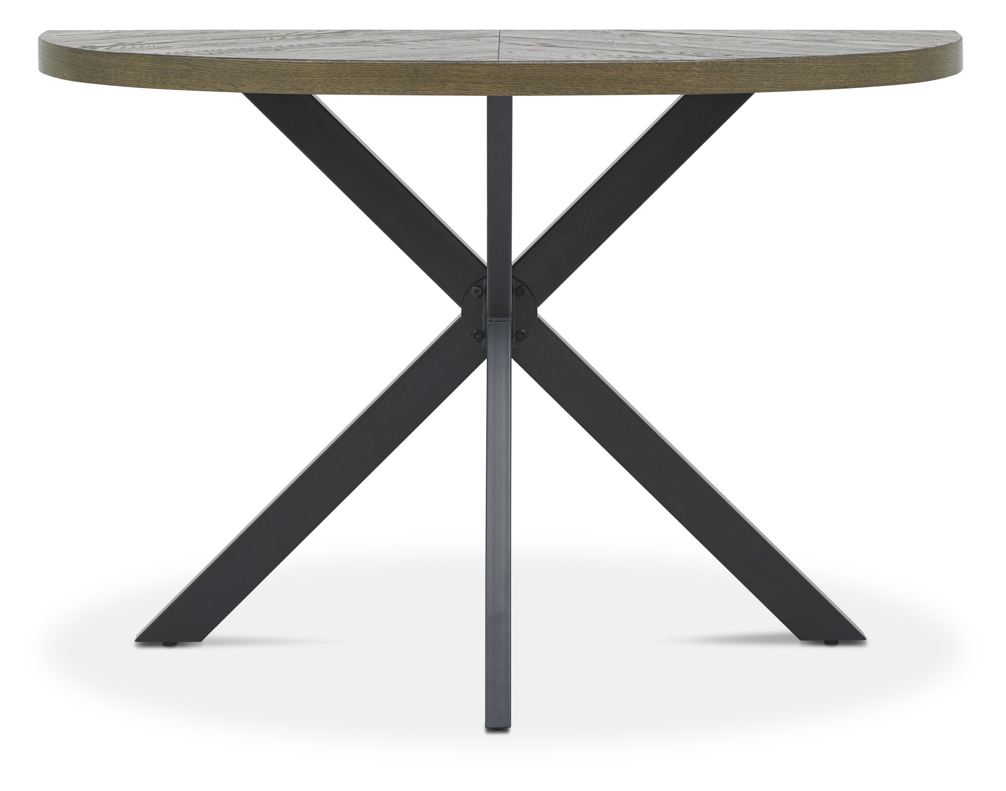 Signature Collection Ellipse Fumed Oak Console Table - Console Tables ...