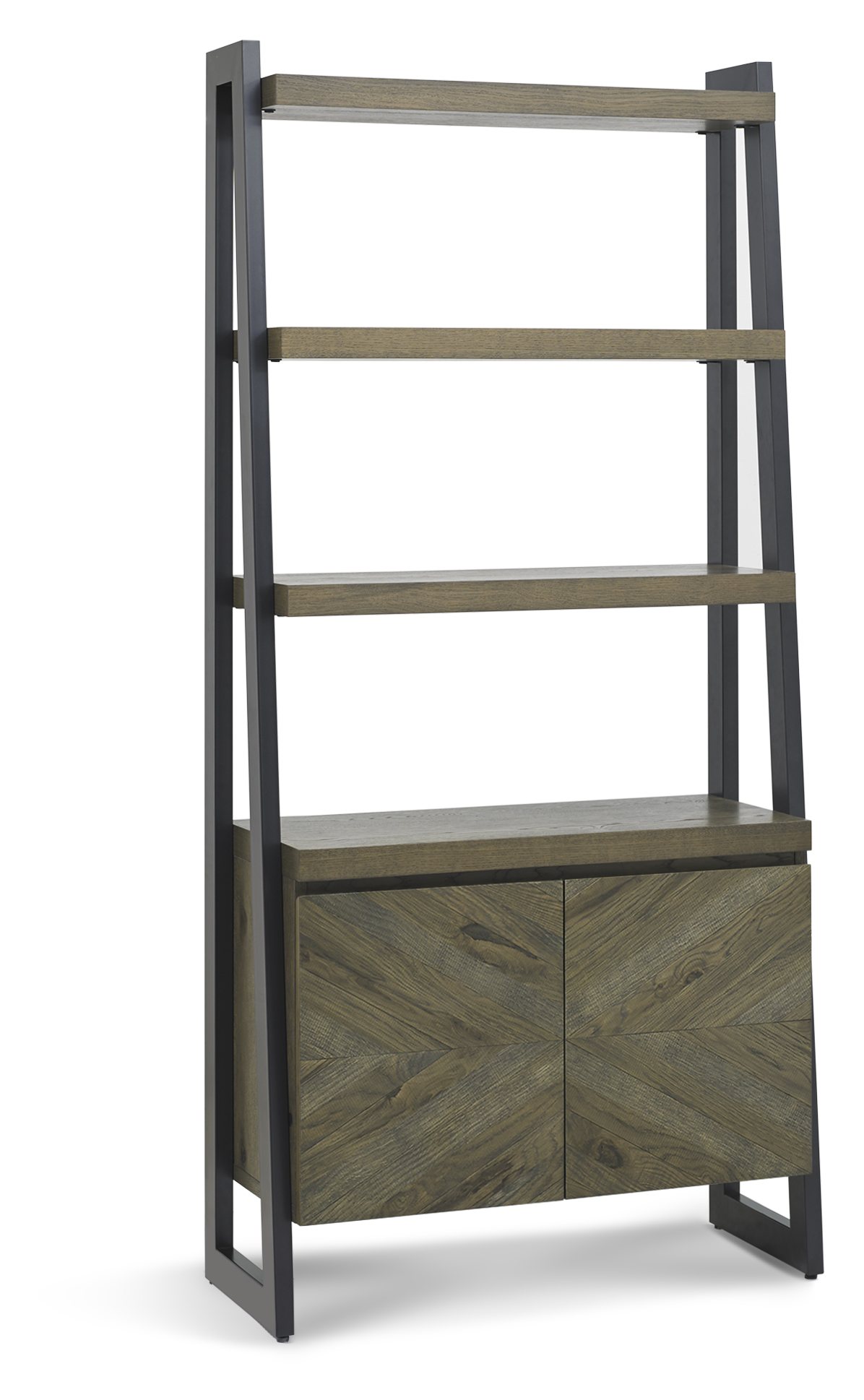 Signature Collection Ellipse Fumed Oak Open Display Unit - Living Room ...