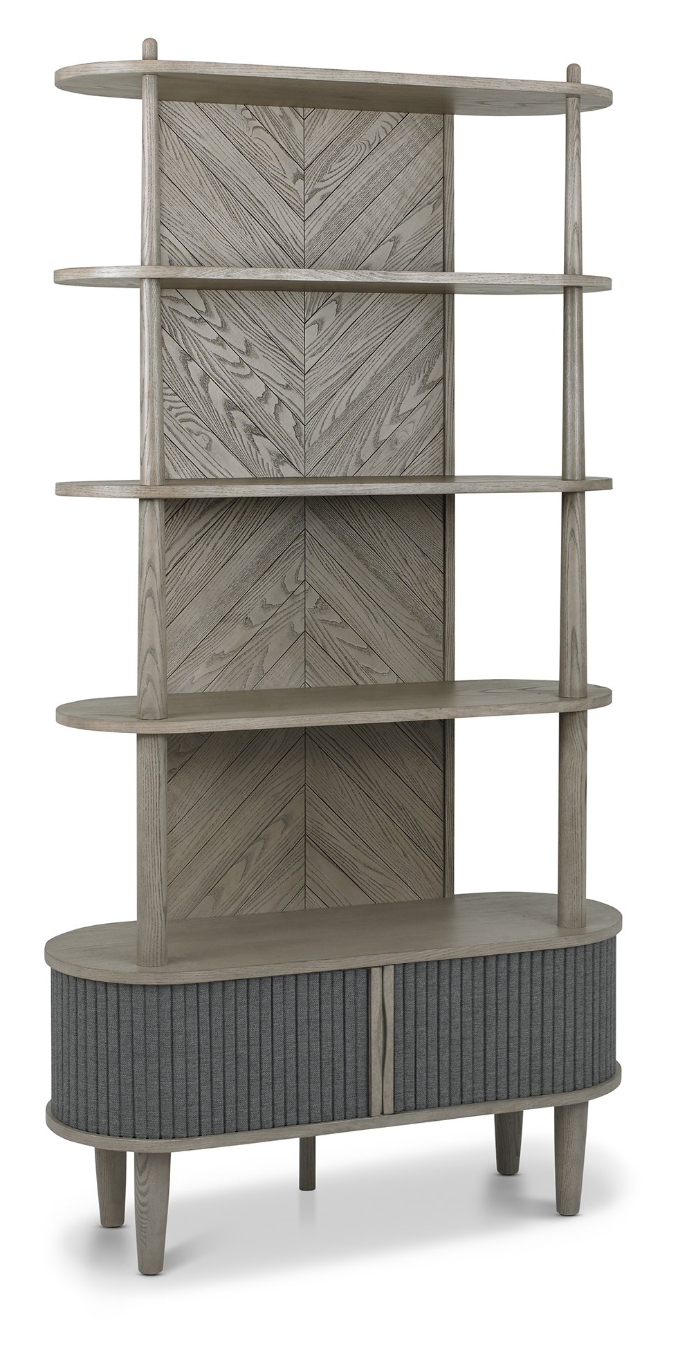Signature Collection Monroe Silver Grey Open Display Unit - Living Room ...
