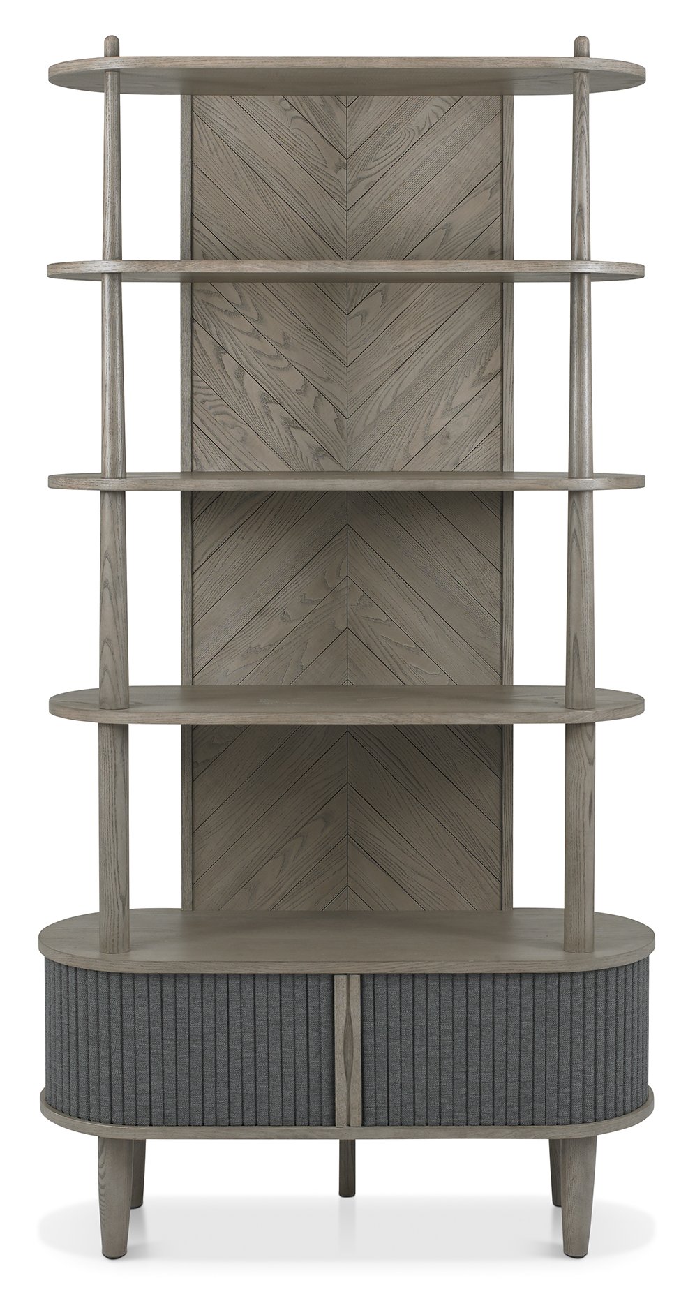 Signature Collection Monroe Silver Grey Open Display Unit - Living Room ...