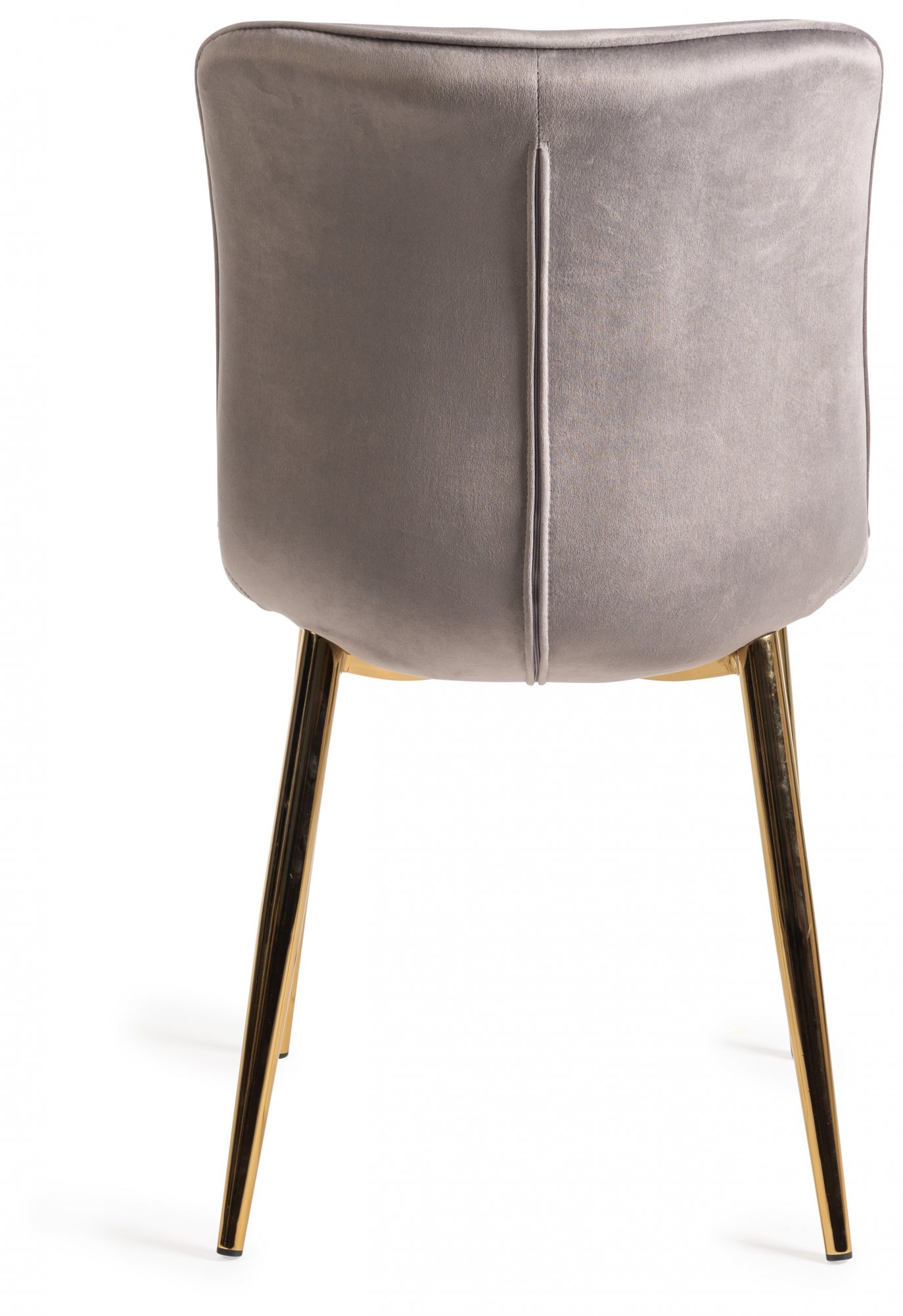 Gallery Collection Rothko - Grey Velvet Fabric Chair with Gold Legs ...