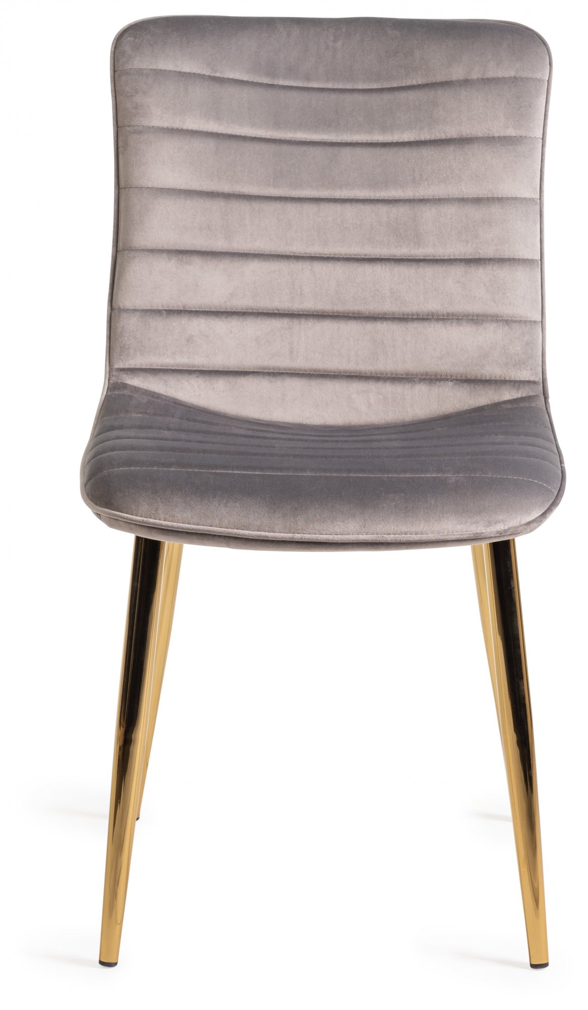 Gallery Collection Rothko - Grey Velvet Fabric Chair with Gold Legs ...