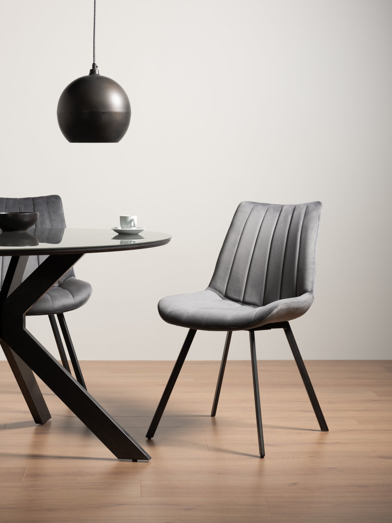 Grey and black chair store