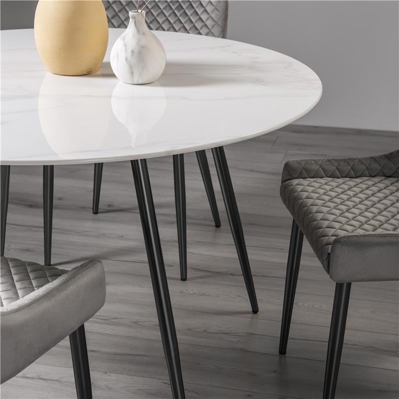 Gallery Collection Francesca White Gloss Marble Effect Sintered Stone 4 ...