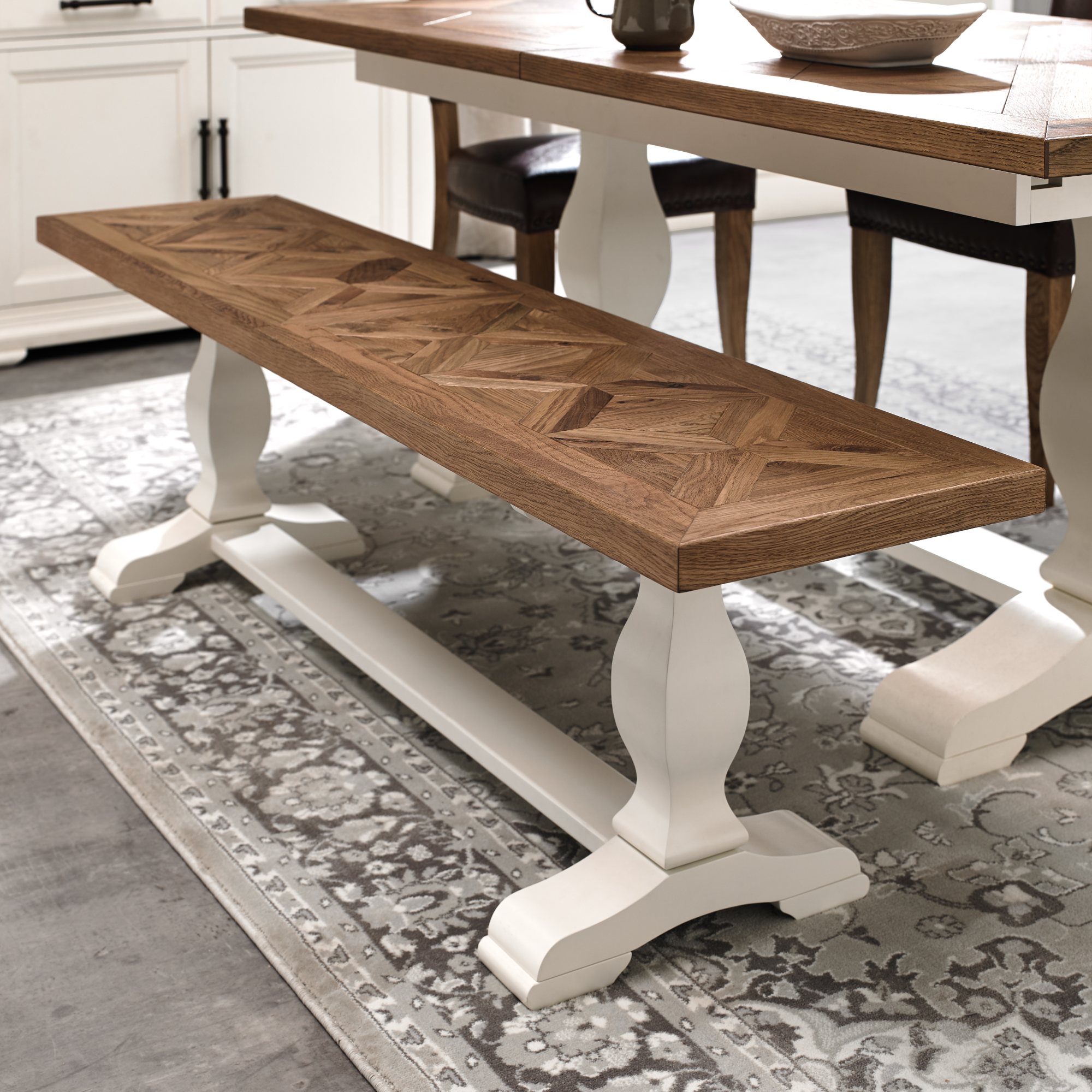 Signature Collection Belgrave Two Tone Bench - Benches - Bentley Designs