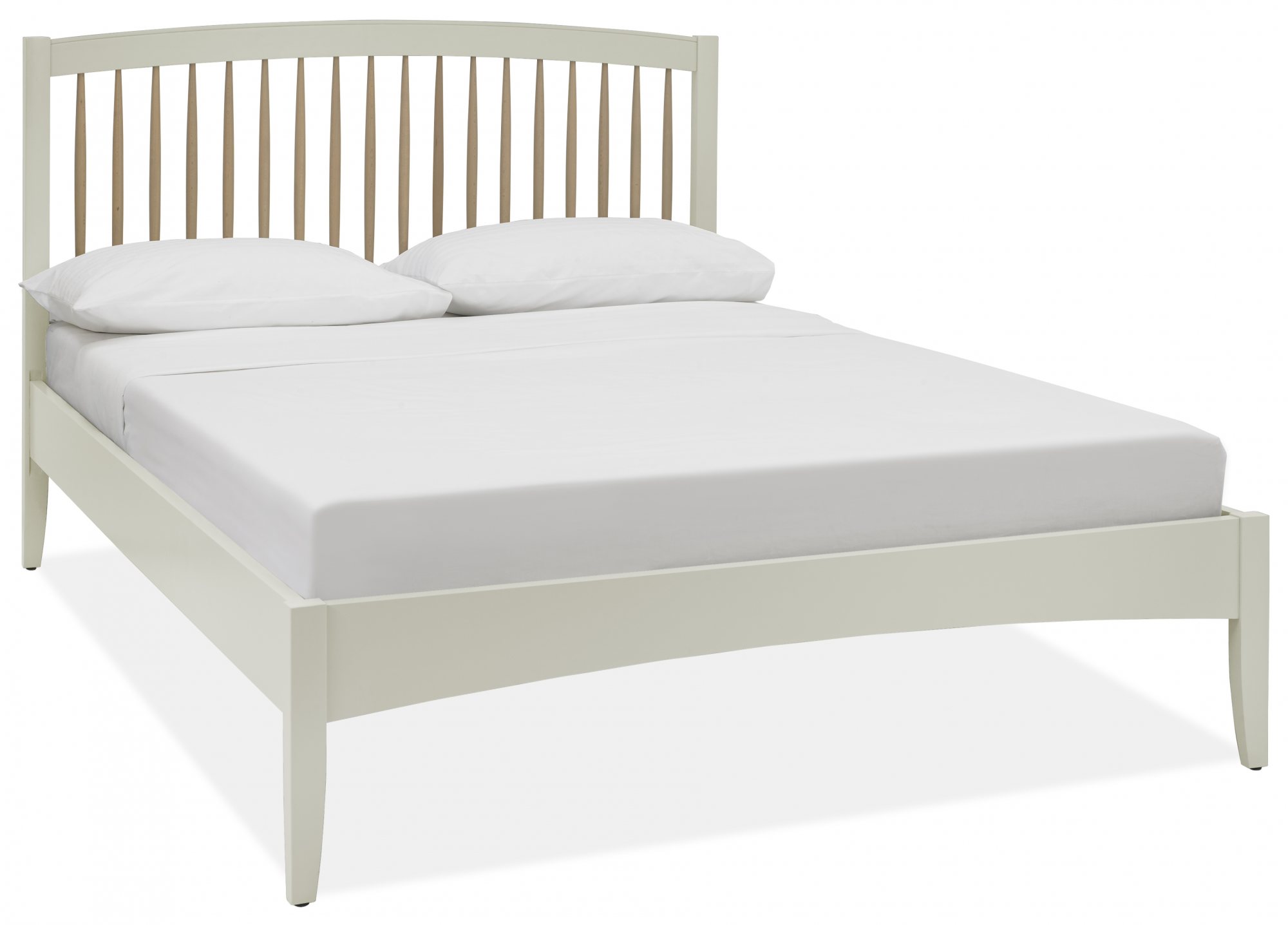 Whitby Scandi Oak & Soft Grey Low Foot End Bed Frame | King - Bentley ...