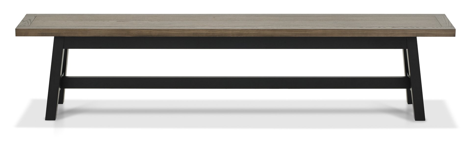 Camden Weathered Oak Bench | 2-3 Seater | Dining - Bentley Designs UK Ltd