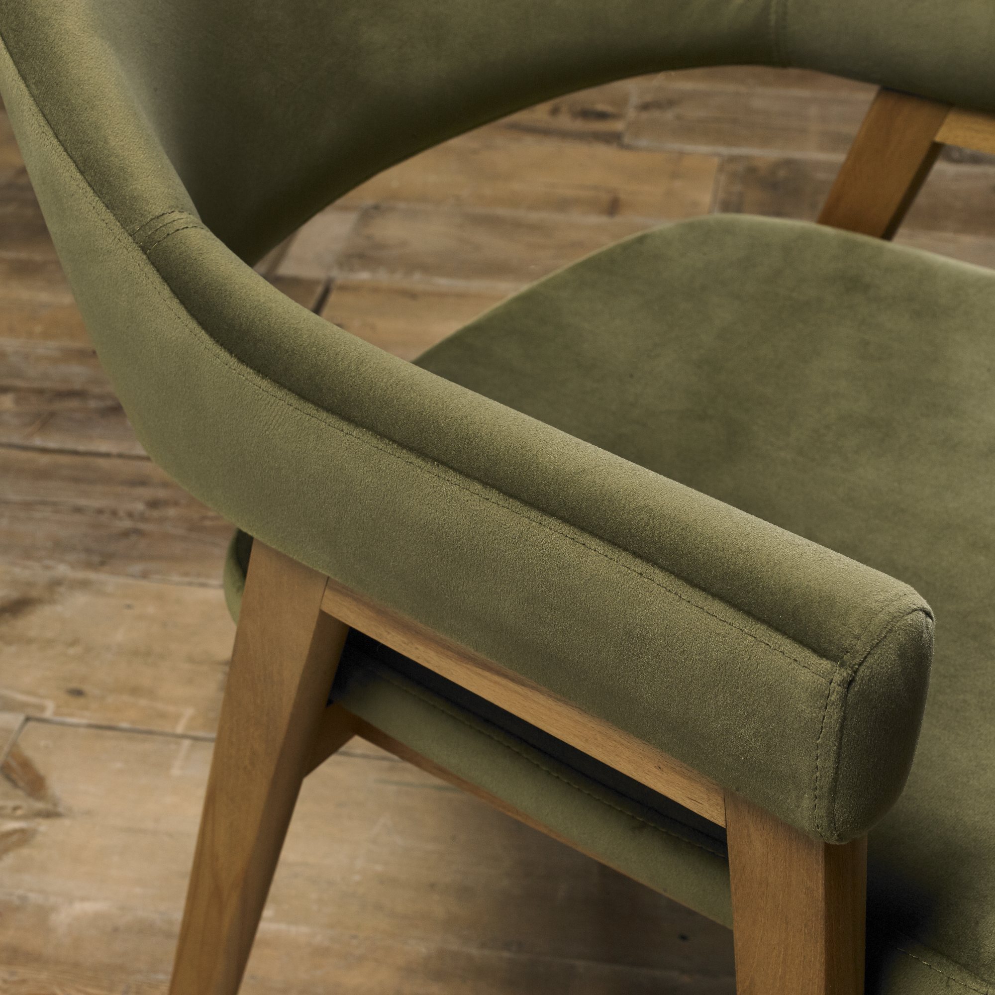 Camden Rustic Oak Upholstered Arm Chair | | Dining Furniture - Bentley ...