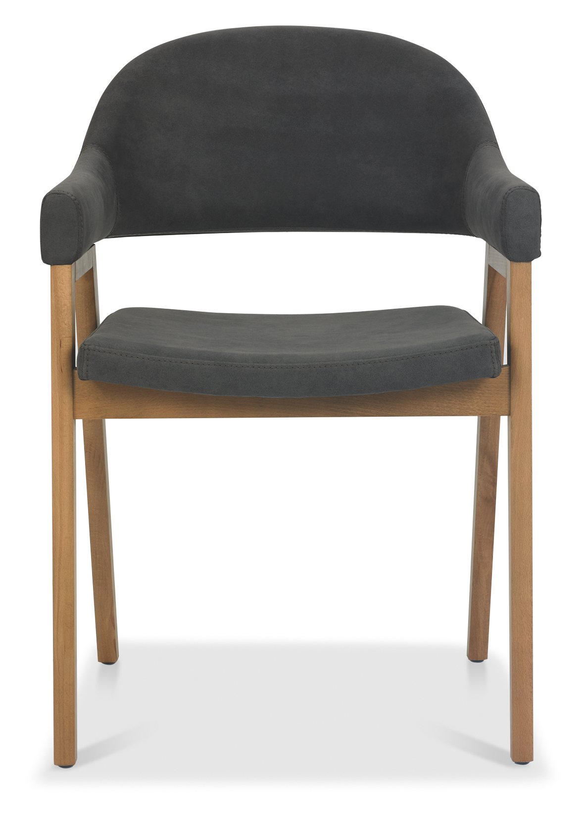 Camden Rustic Oak Upholstered Arm Chair | Dining Furniture - Bentley ...