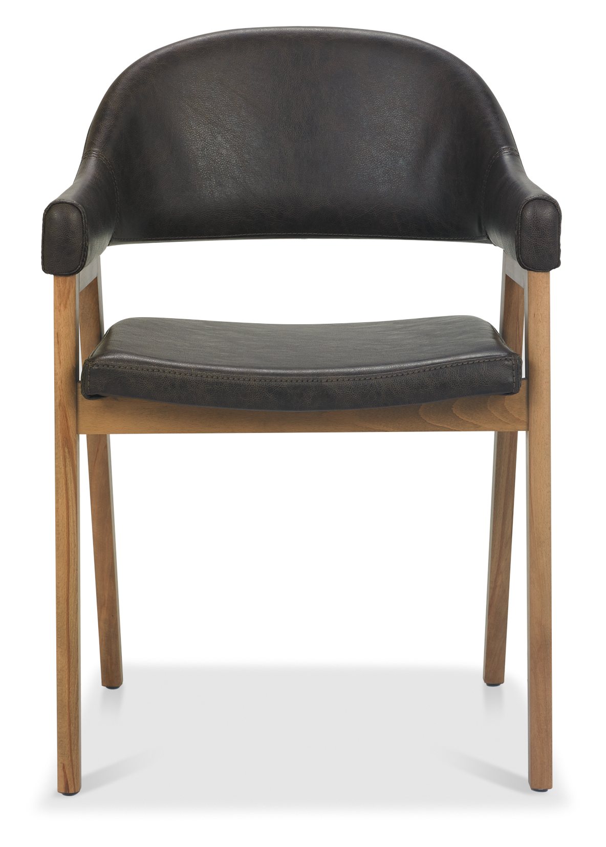 Camden Rustic Oak Upholstered Arm Chair | Dining Furniture - Bentley ...