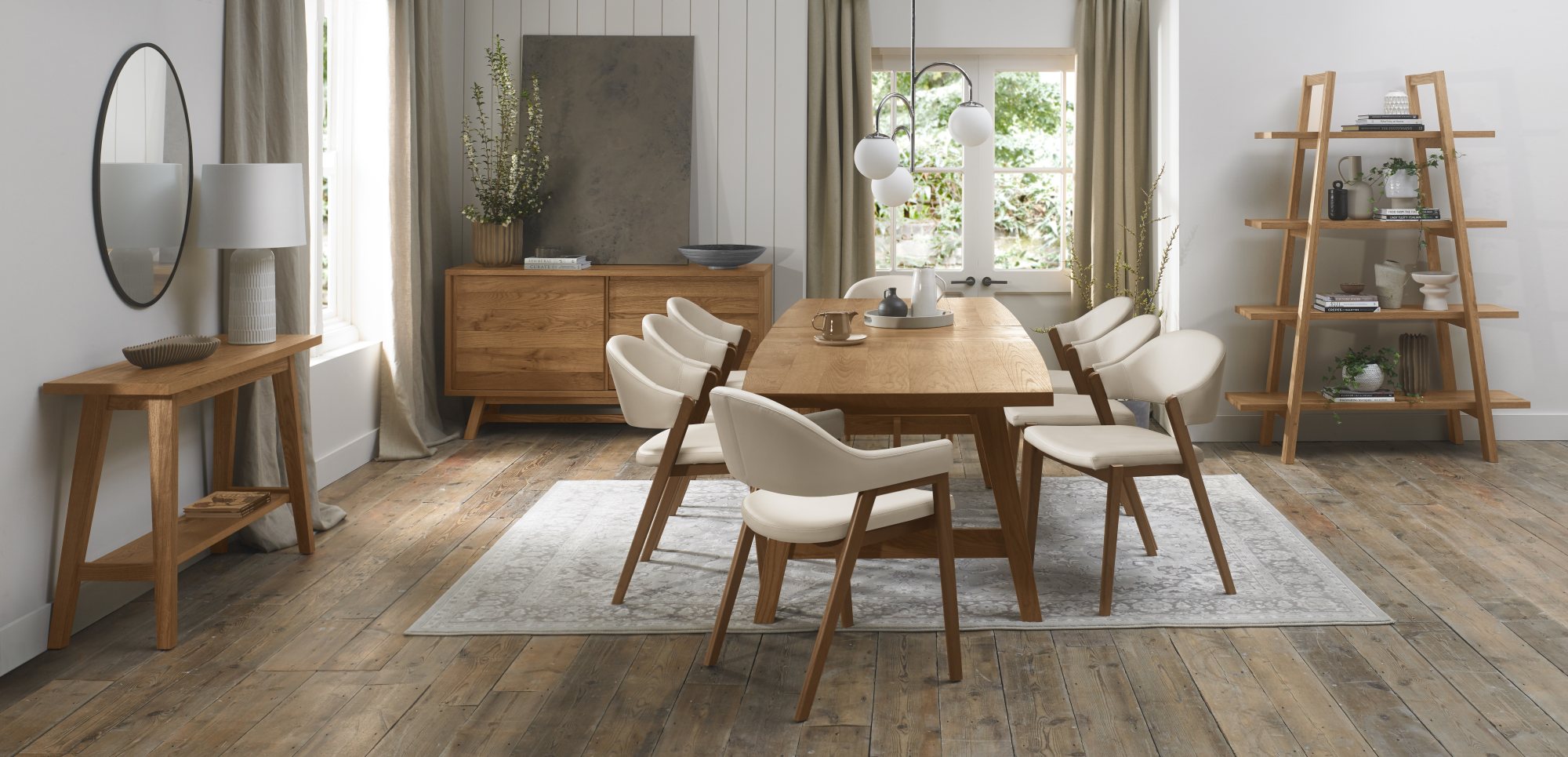 Camden Rustic Oak Open Display | Dining Room Furniture - Bentley Designs
