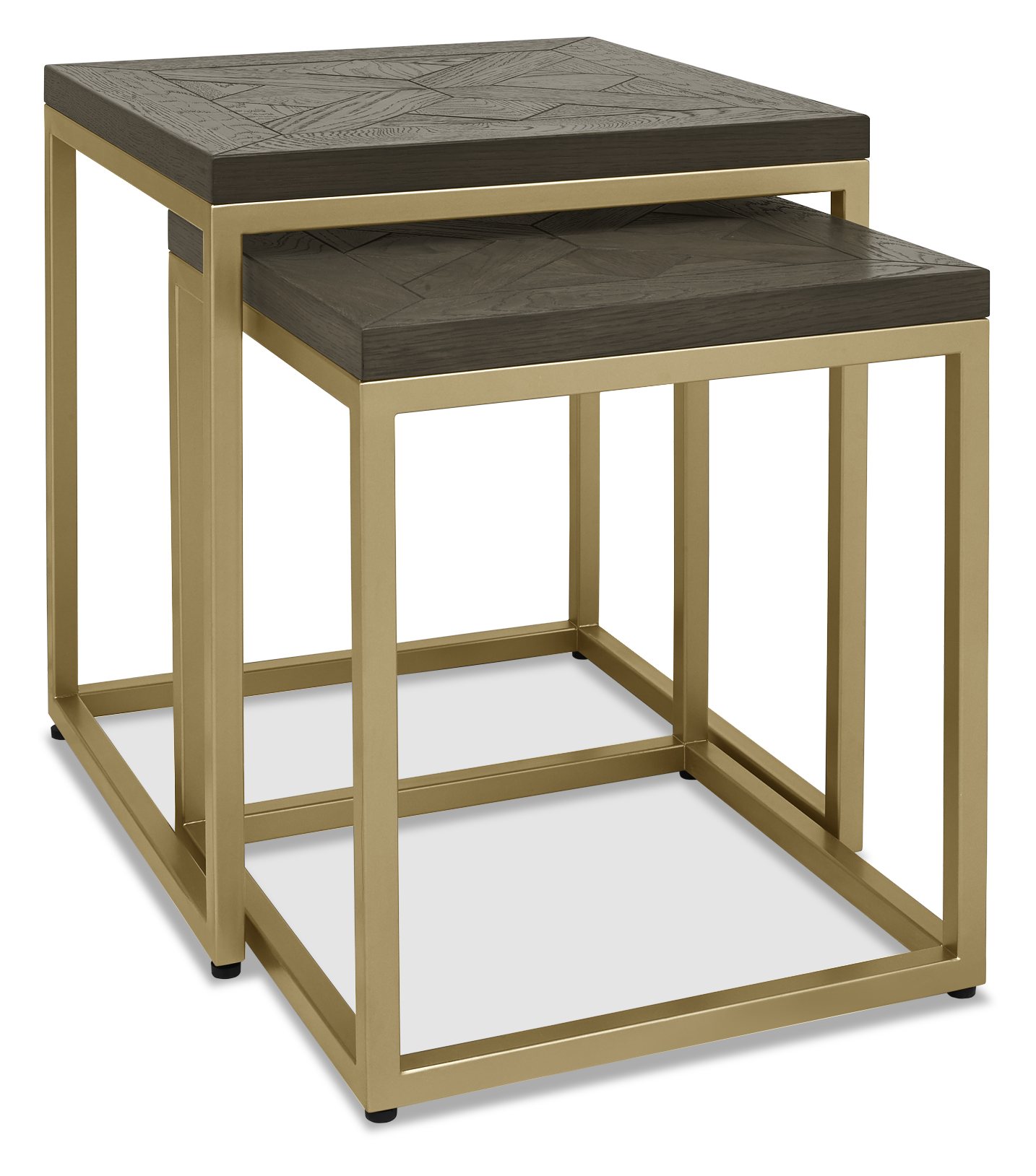 Athena Fumed Oak Nest Of Tables | Living Room Furniture - Bentley Designs