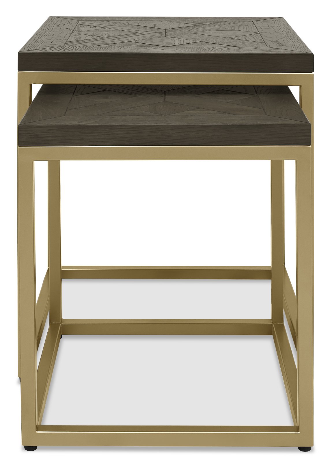 Athena Fumed Oak Nest Of Tables | Living Room Furniture - Bentley Designs