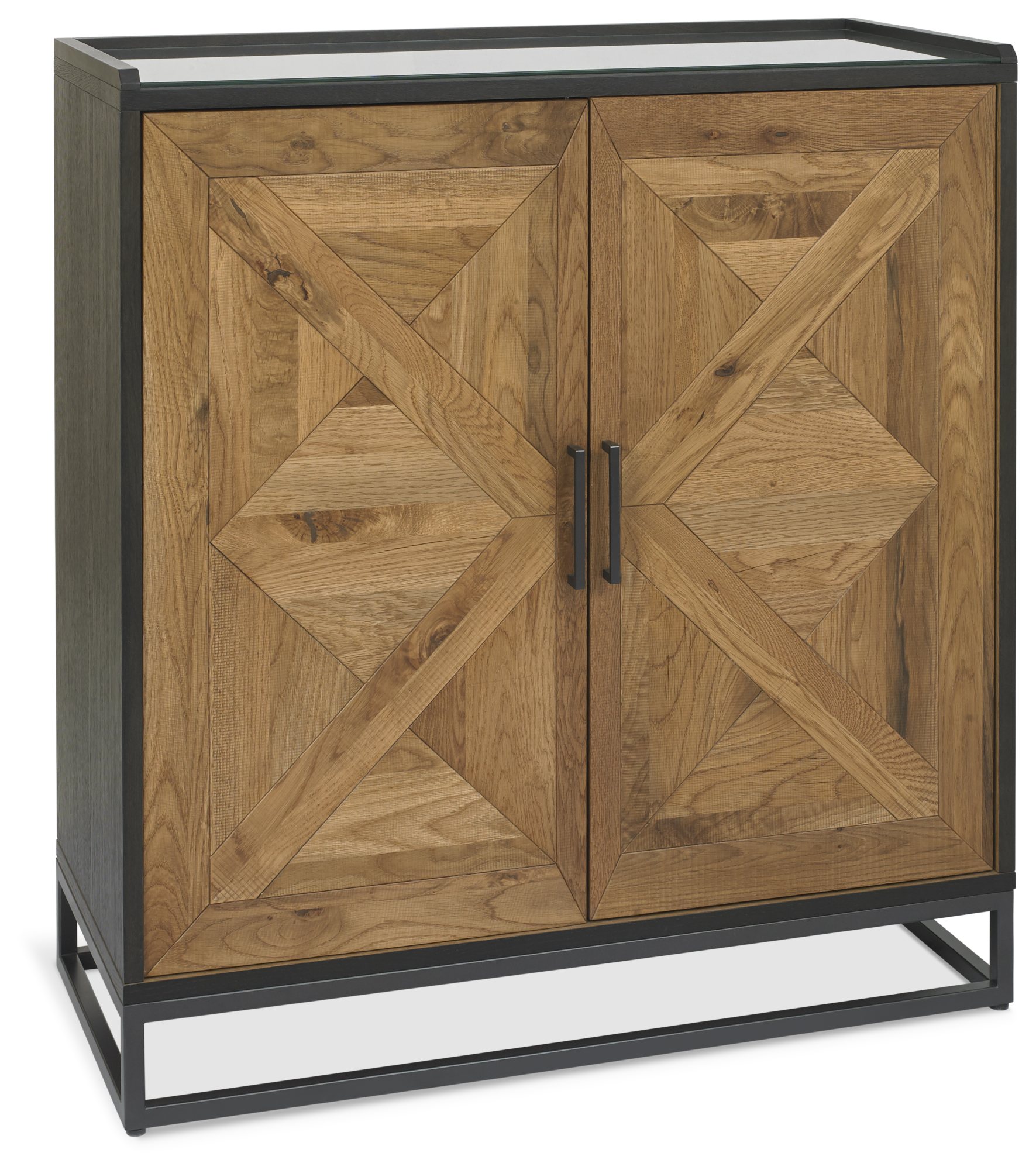 Indus Rustic Oak Drinks Cabinet | Dining Room Furniture - Bentley Designs
