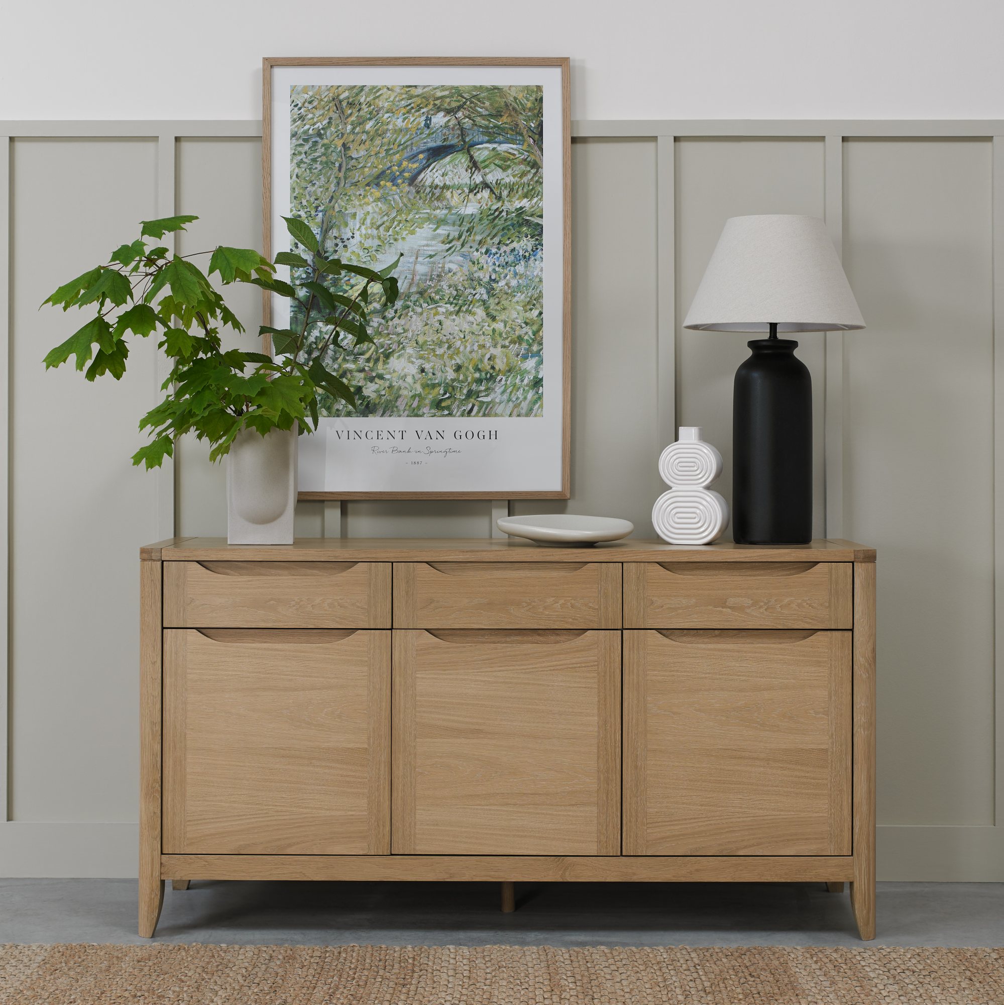 Chester Oak Wide Sideboard | Dining Room Furniture - Bentley Designs