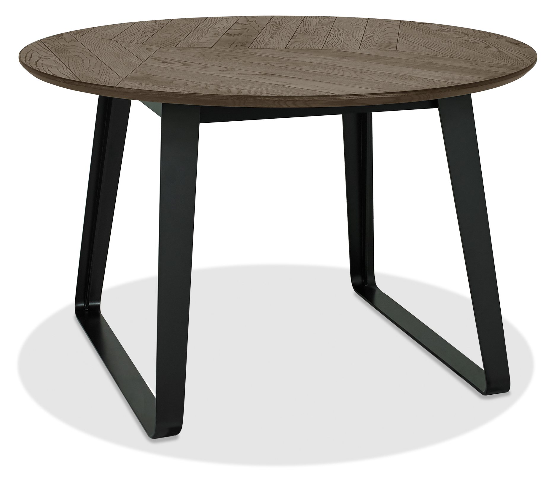 Emerson Weathered Oak Circular Table | 4 Seater | Dining - Bentley Designs