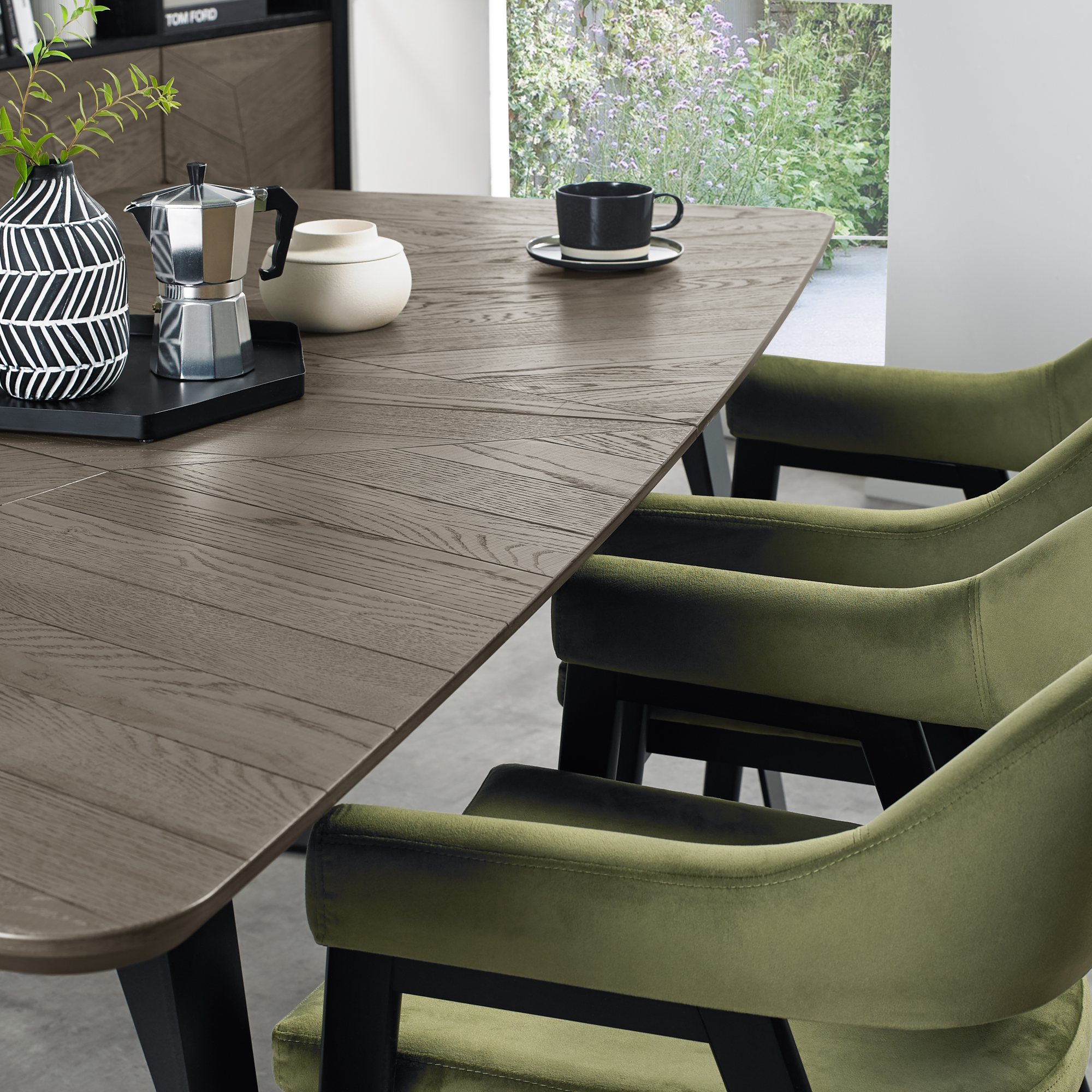 Emerson Weathered Oak Dining Table | 4-6 Seater | Dining - Bentley Designs