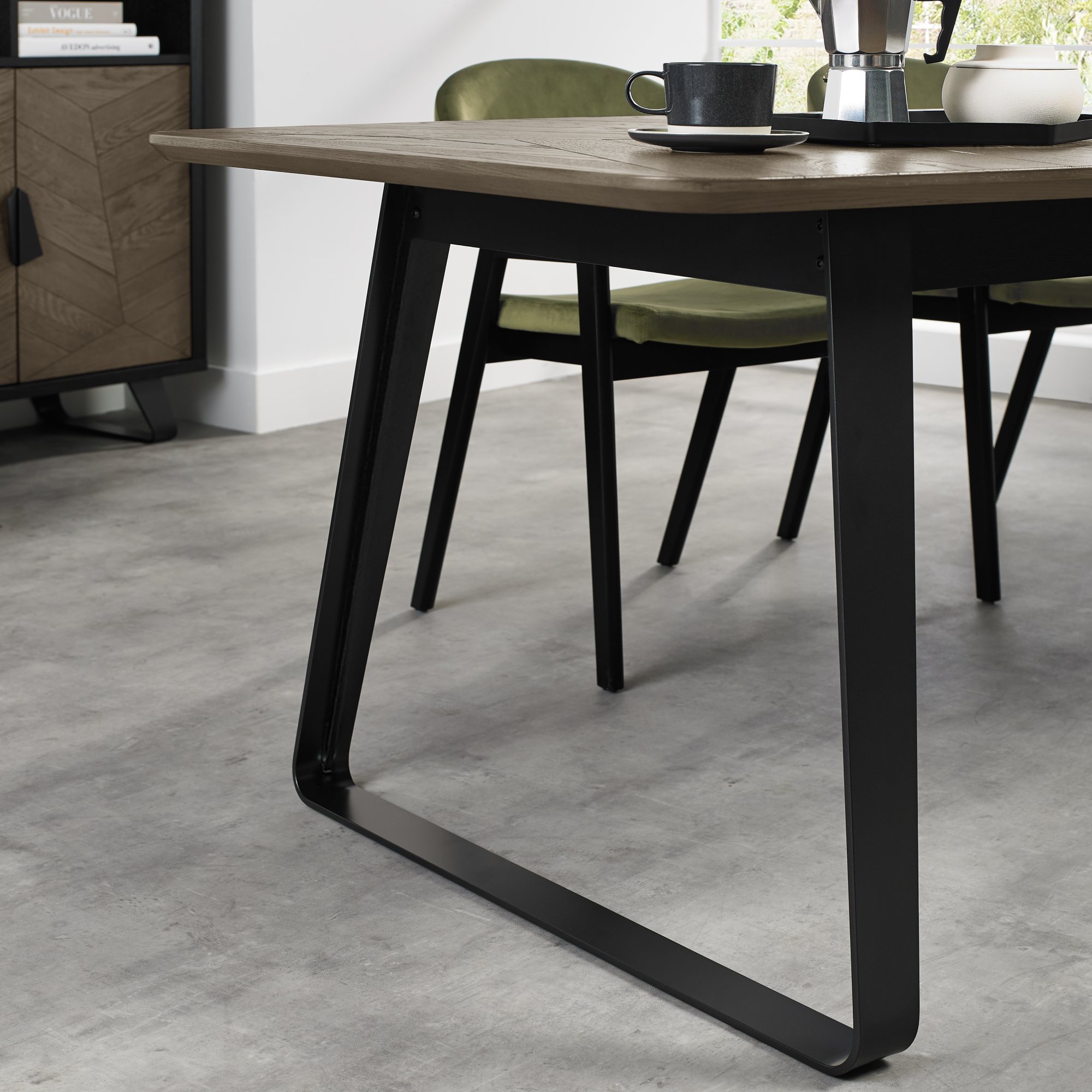 Emerson Weathered Oak Dining Table | 4-6 Seater | Dining - Bentley Designs