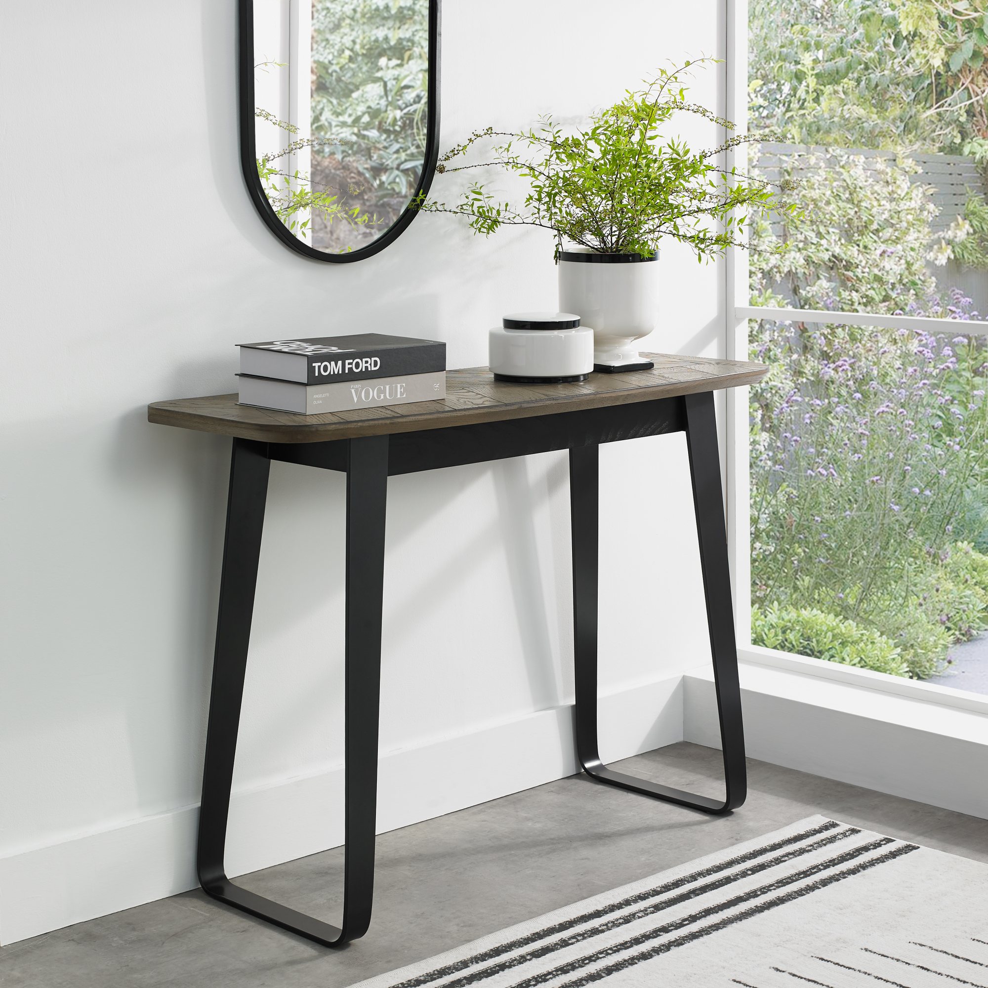 Emerson Weathered Oak Console Table | Living Room Furniture - Bentley ...