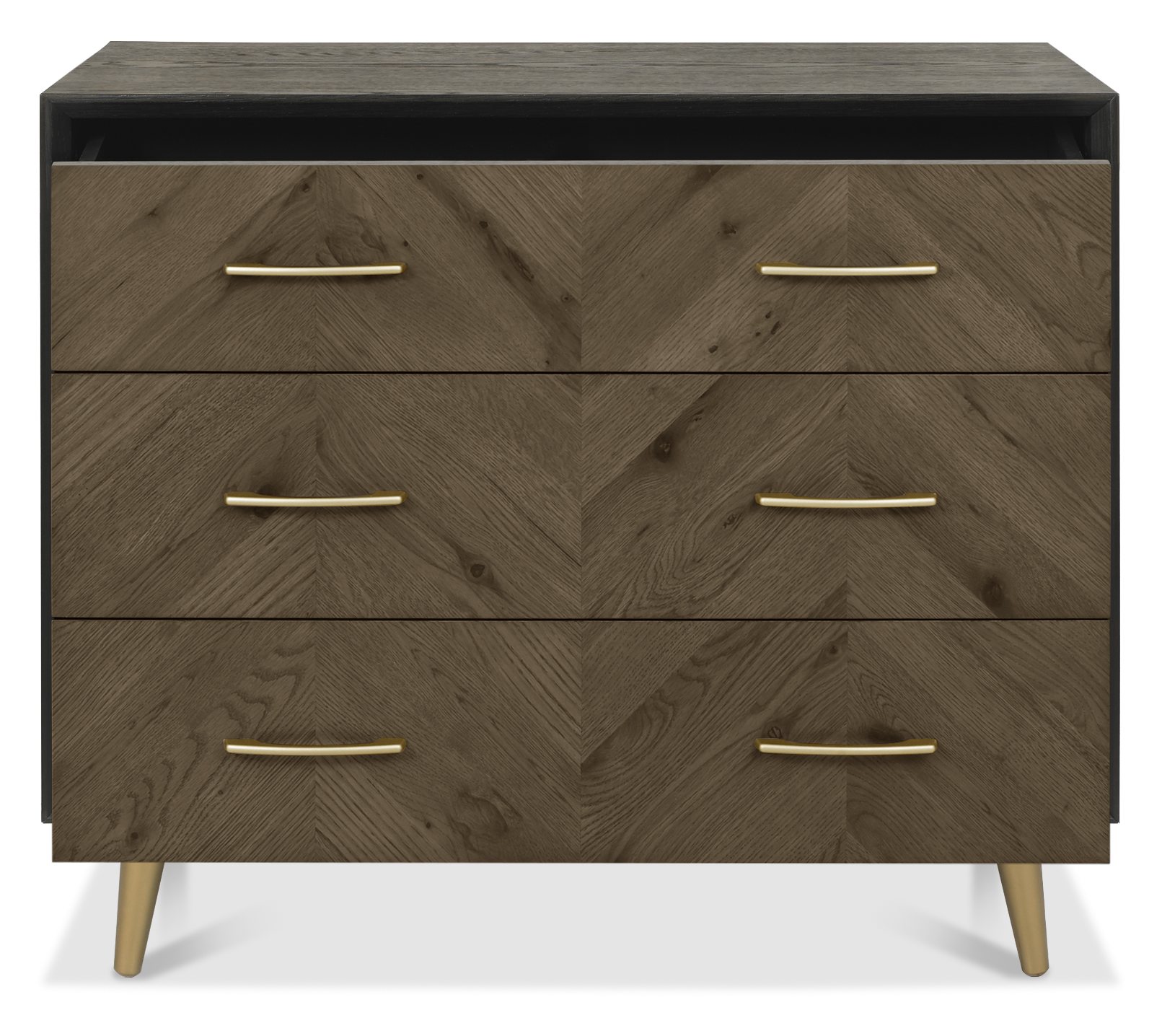 Sienna Fumed Oak 3 Drawer Chest | Bedroom Furniture - Bentley Designs