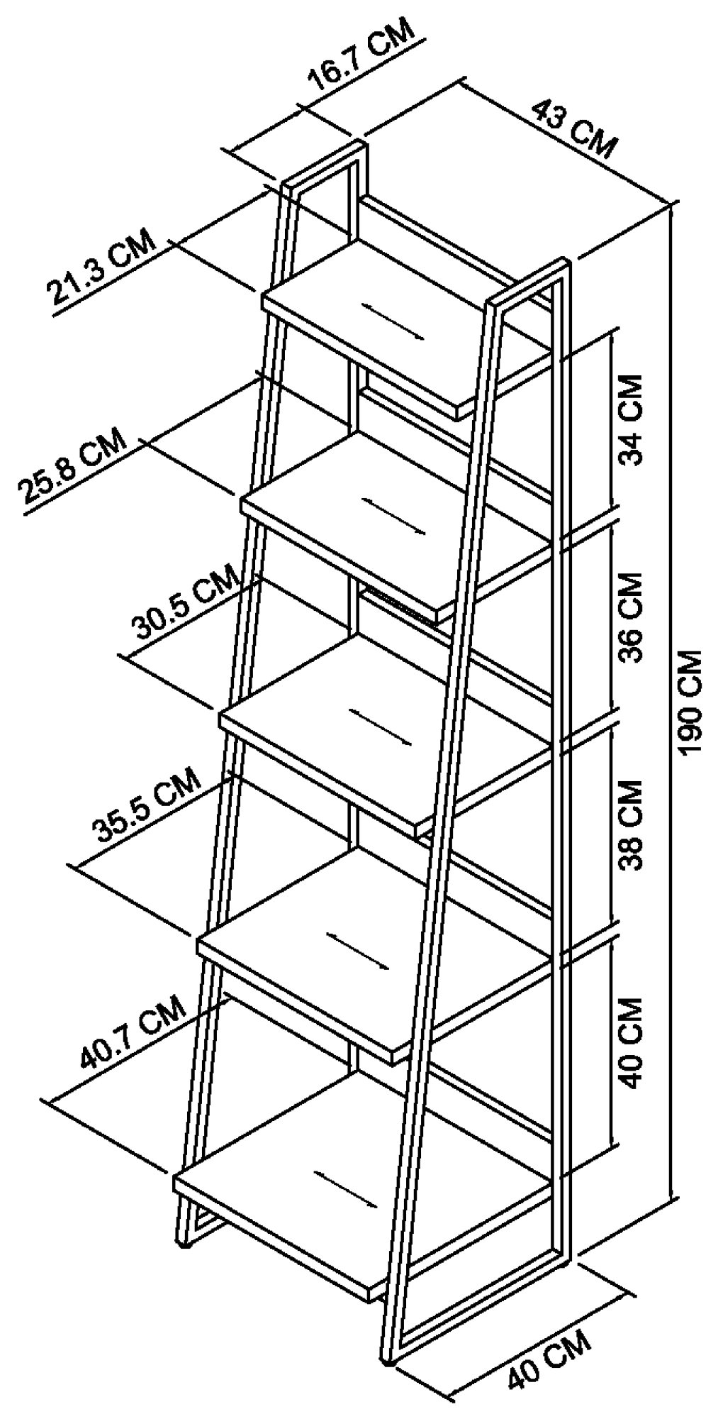 Indus Rustic Oak Narrow Open Display Unit | Dining Furniture - Bentley ...