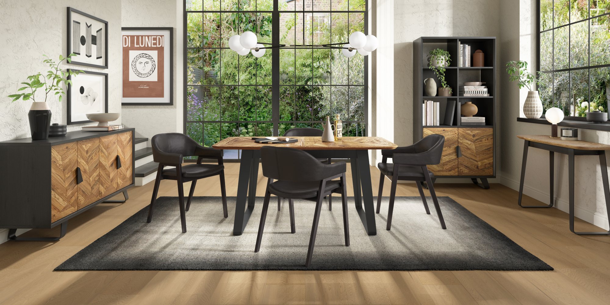 Emerson Rustic Oak Console Table | Living Room Furniture - Bentley Designs