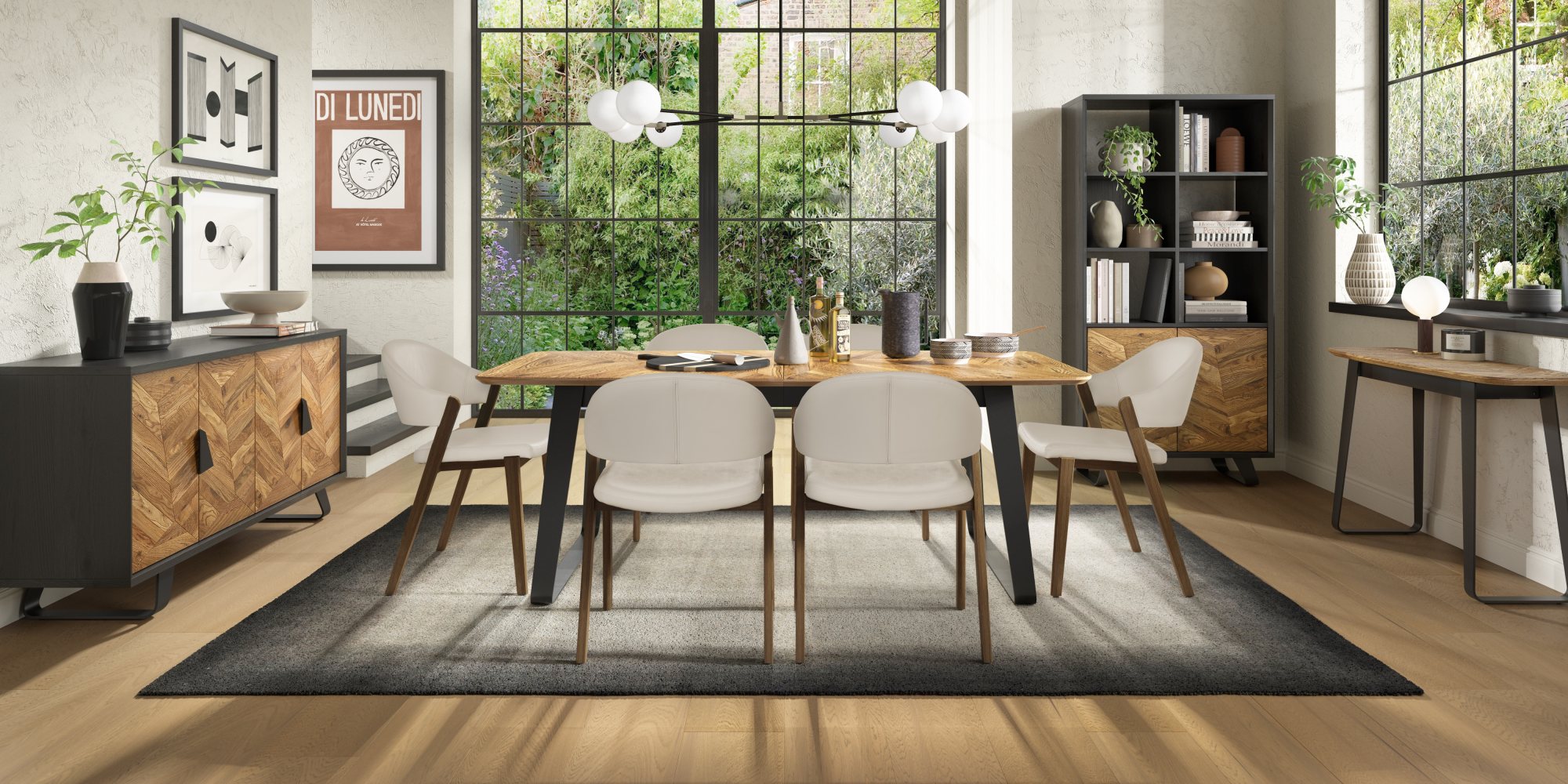 Emerson Rustic Oak Console Table | Living Room Furniture - Bentley Designs