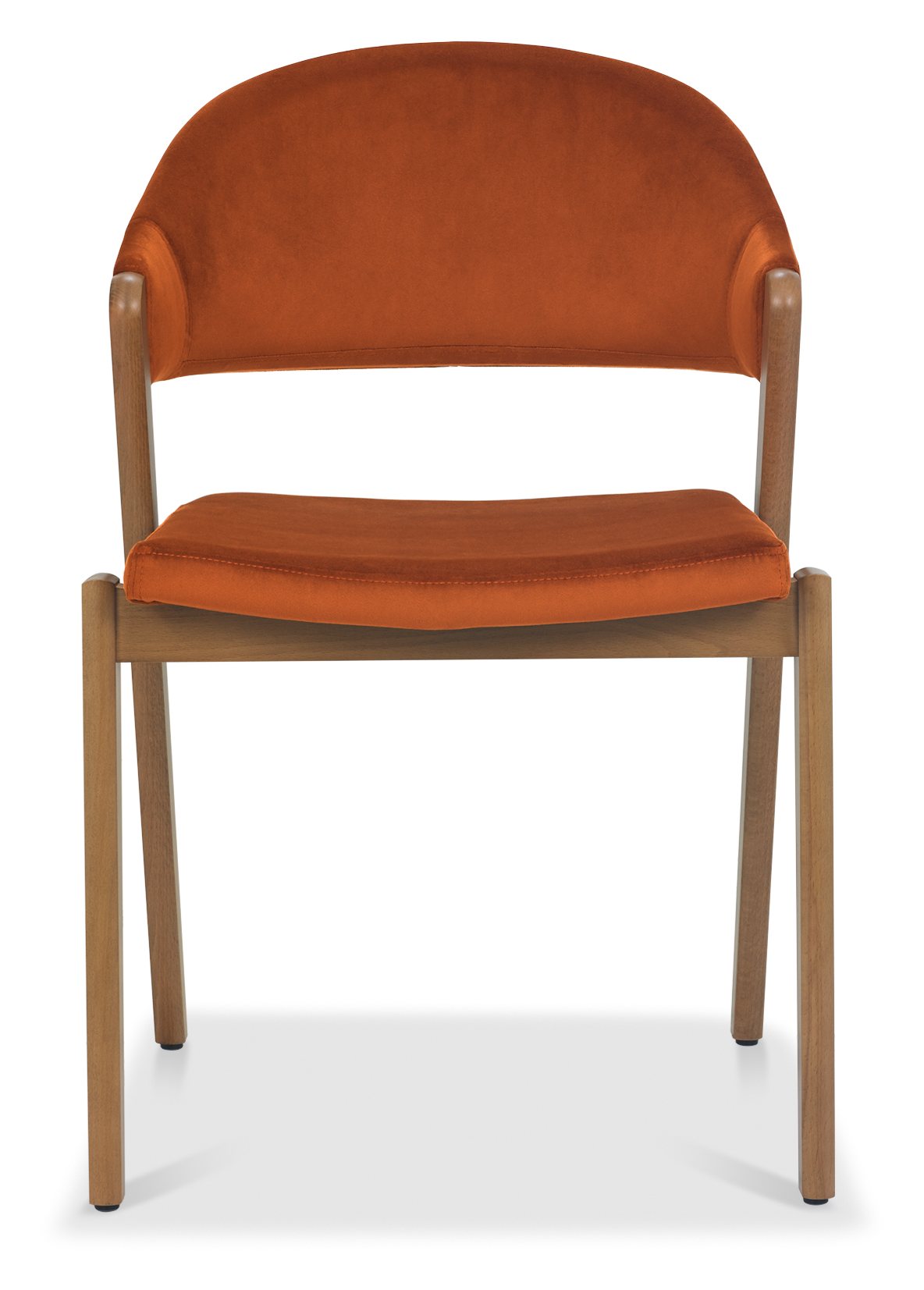 Camden Rustic Oak Rust Upholstered Chair | Dining Room - Bentley Designs