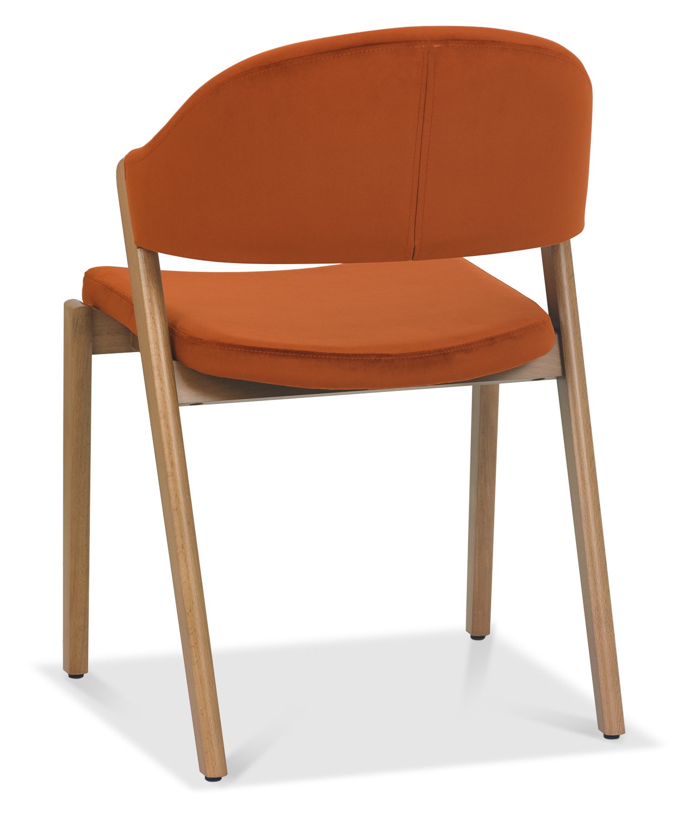 Camden Rustic Oak Rust Upholstered Chair | Dining Room - Bentley Designs