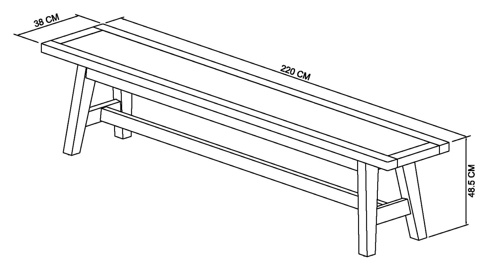 Camden Rustic Oak 6-8 Dining Set | 2 x Benches - Bentley Designs