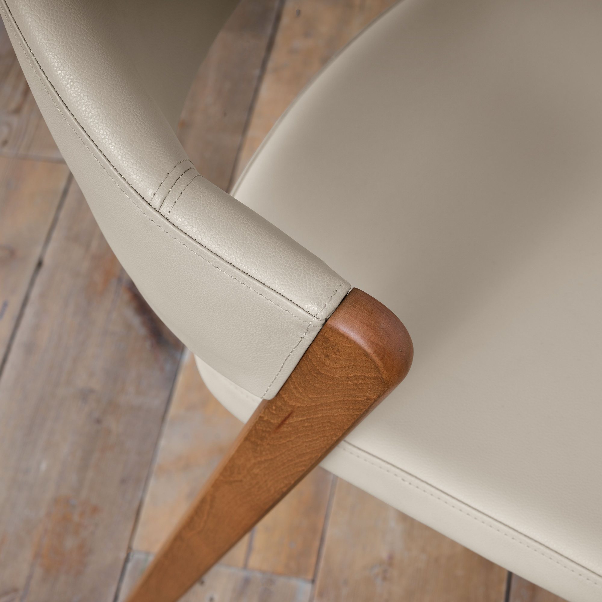 Camden Rustic Oak Upholstered Chair | Dining Furniture - Bentley ...