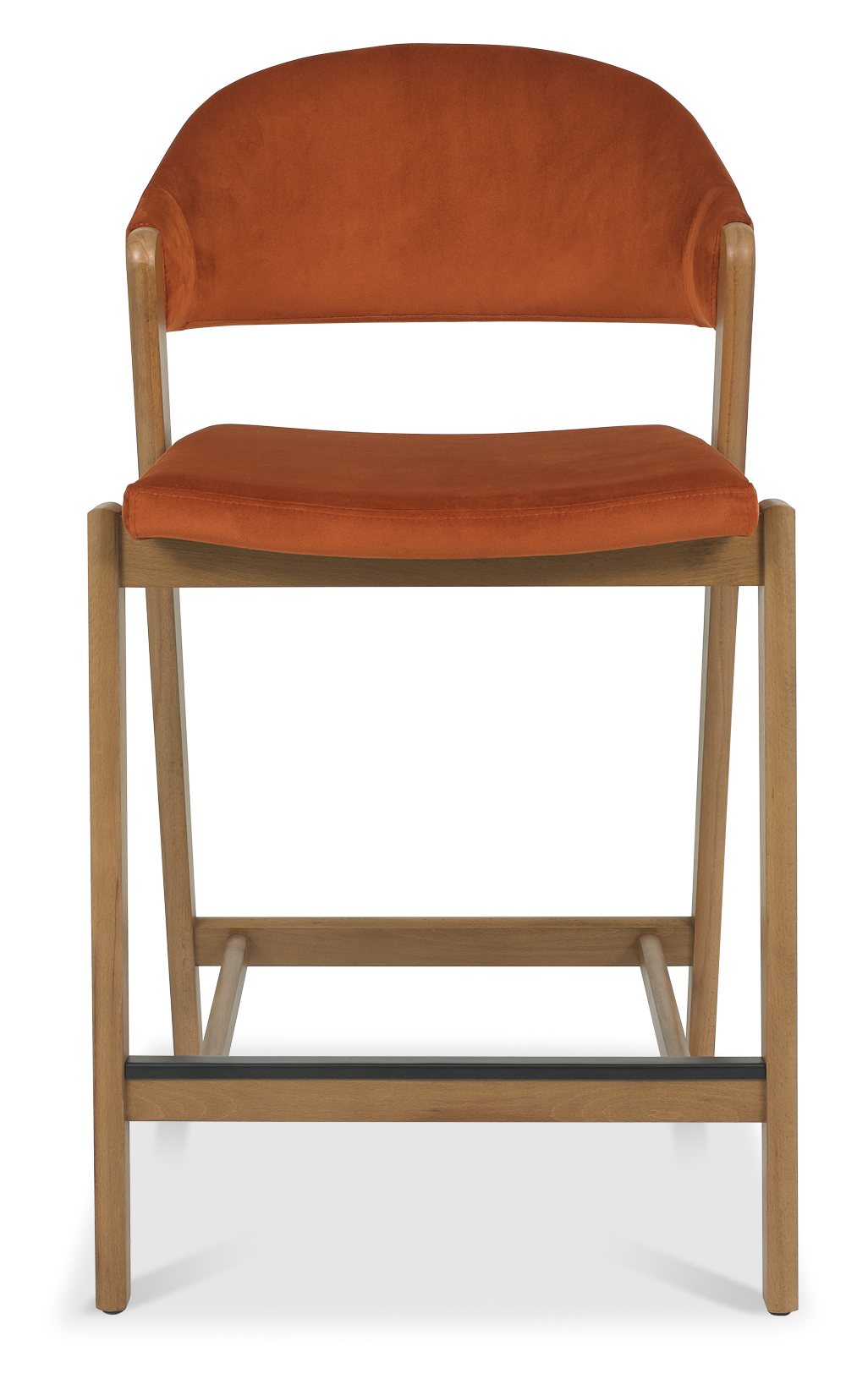 Camden Rustic Oak Upholstered Bar Stool | Dining Room - Bentley Designs
