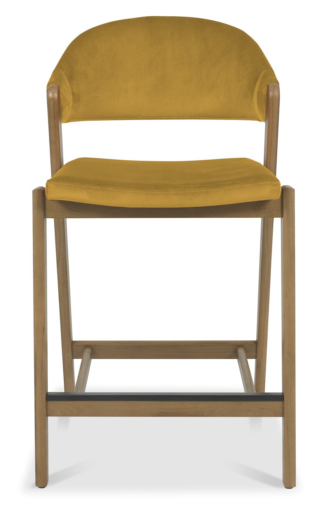 Camden Rustic Oak Upholstered Bar Stool | Dining Room - Bentley Designs