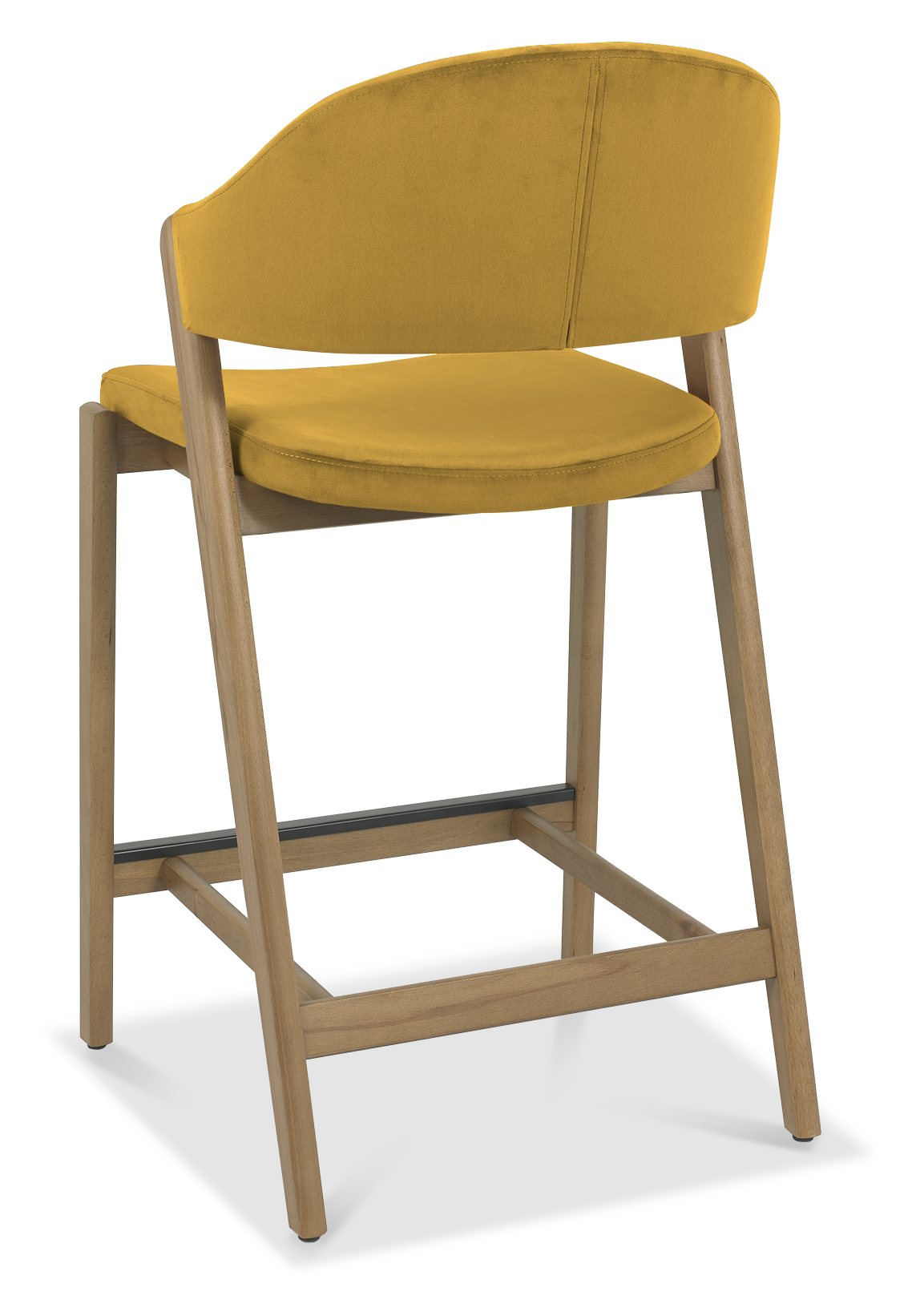 Camden Rustic Oak Upholstered Bar Stool | Dining Room - Bentley Designs