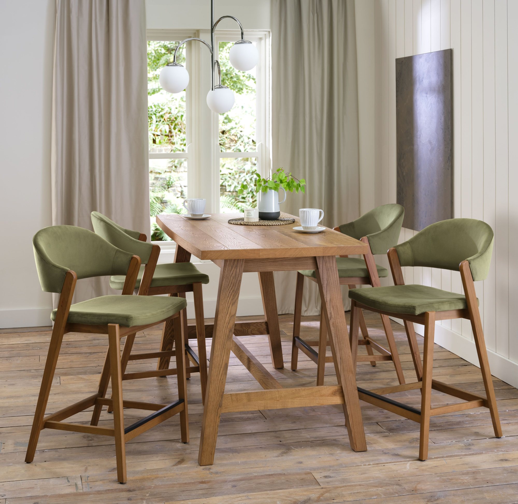 Camden Rustic Oak Bar Table | Dining Furniture - Bentley Designs