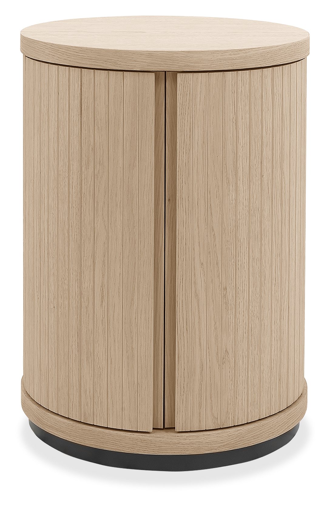 Vega Scandi Oak & Peppercorn Lamp Table | Living Room - Bentley Designs
