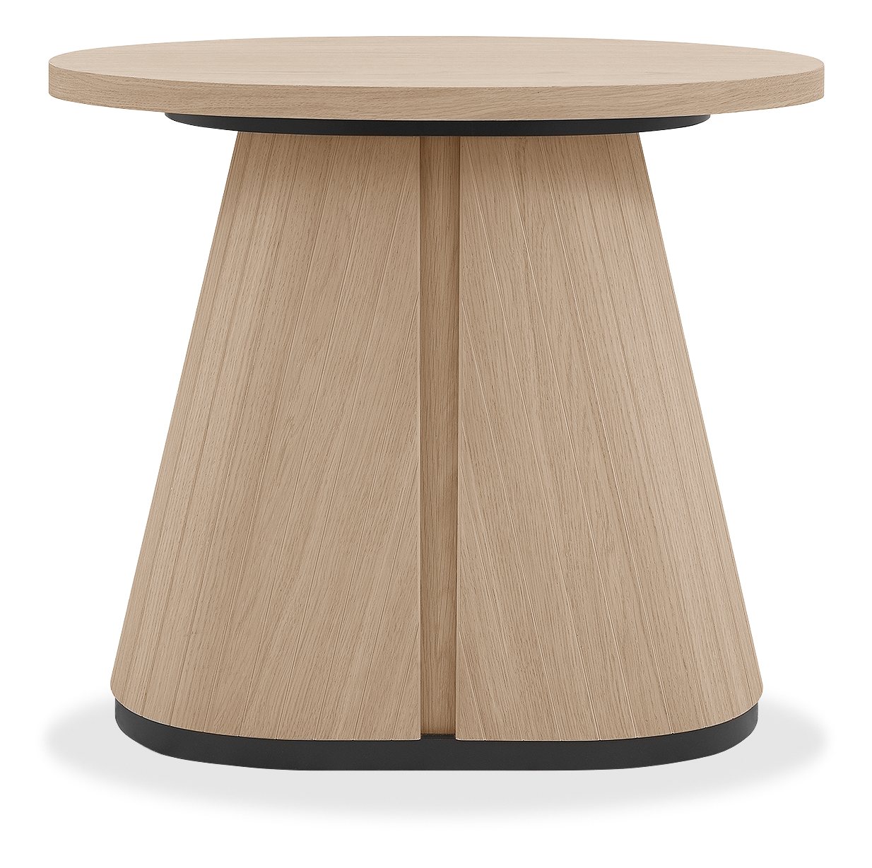 Vega Scandi Oak & Peppercorn Side Table | Living Room - Bentley Designs