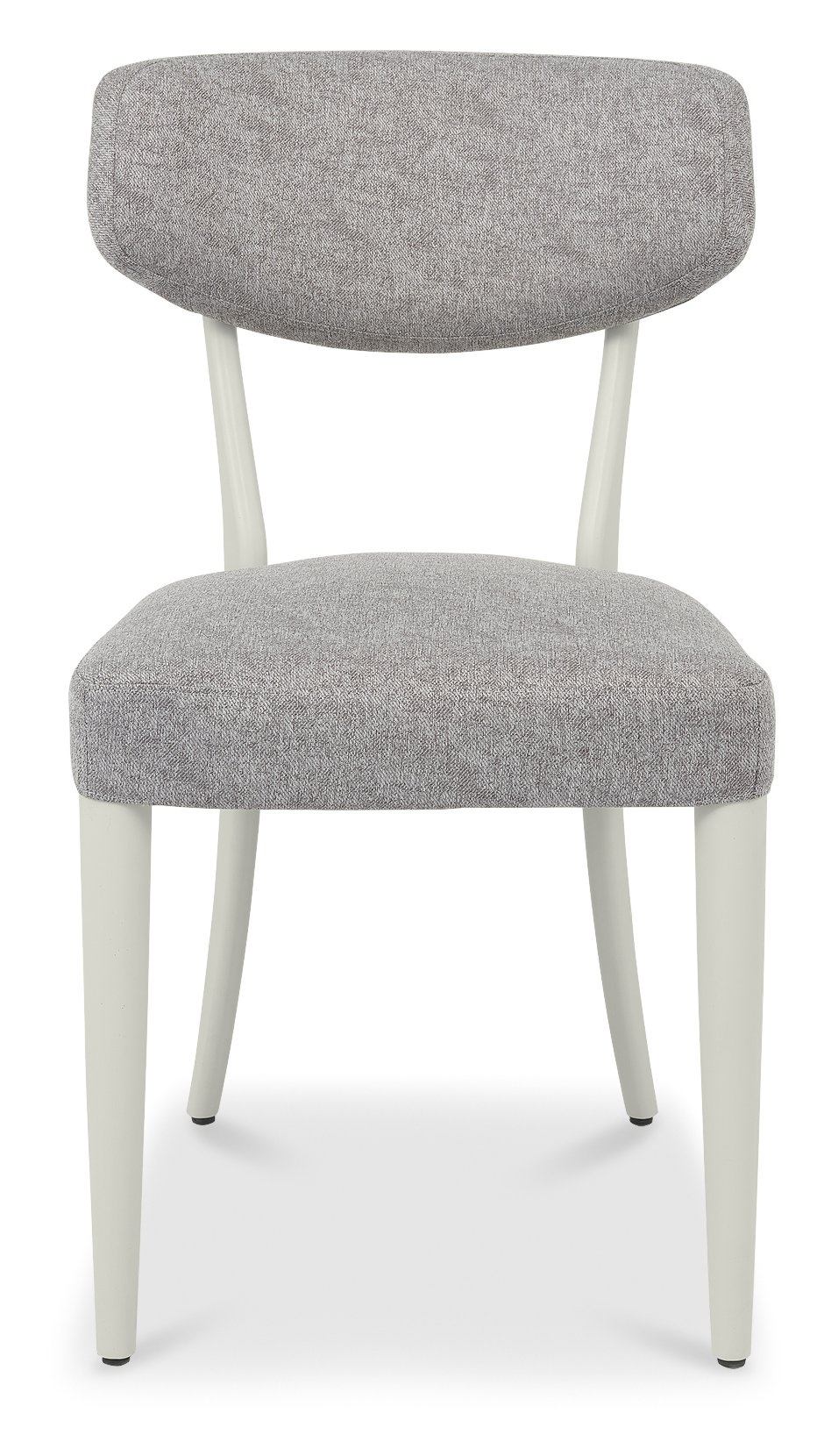 Larsen Soft Grey Upholstered Chairs in Grey Fabric - Bentley Designs