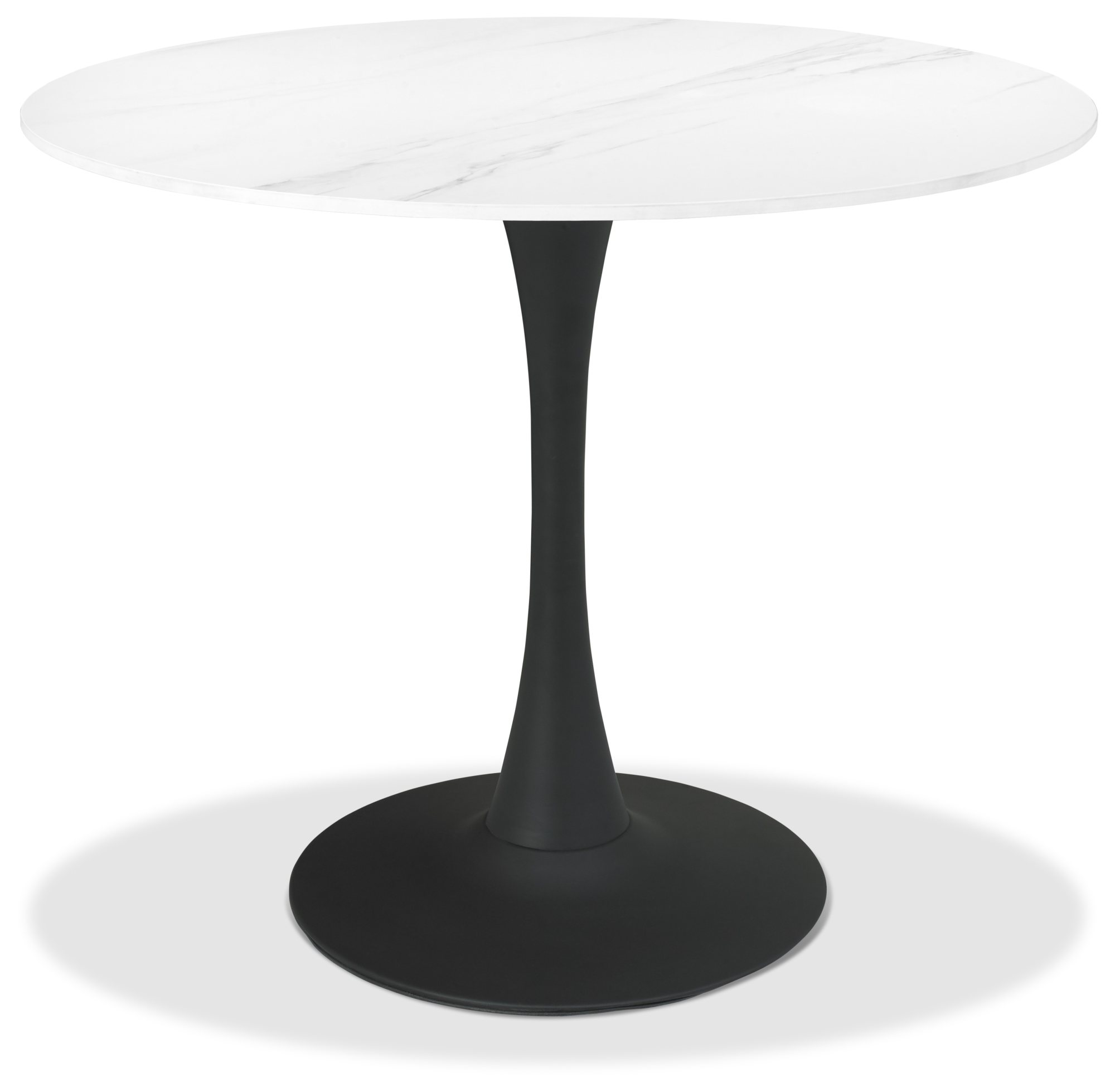 Mason White Sintered Stone Circular Bistro Table - Bentley Designs