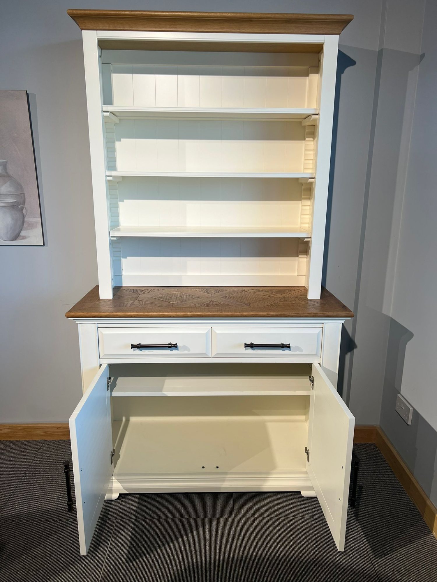 Belgrave Two Tone Open Dresser | Dining Furniture - Bentley Designs
