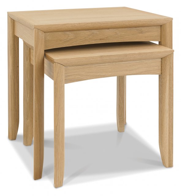 Bergen Oak Nest Of Lamp Tables